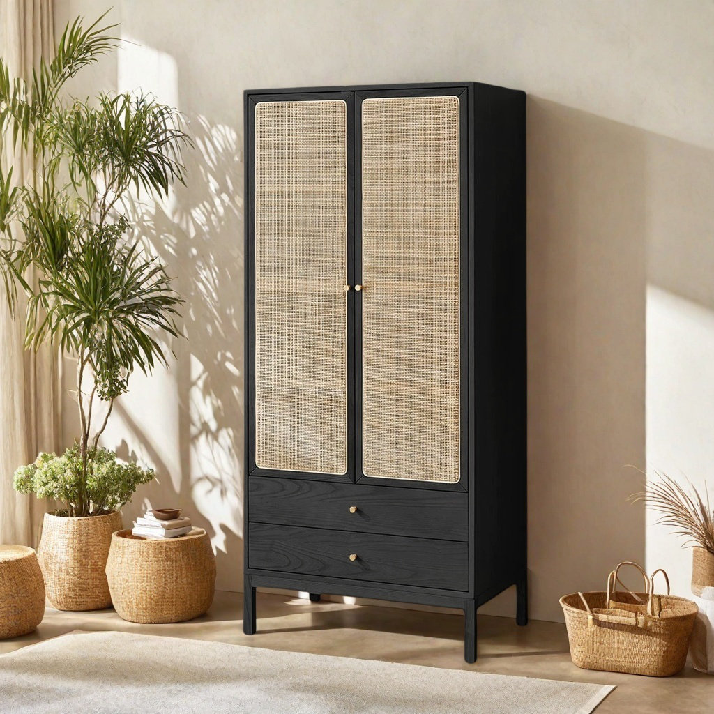 marlao Simple Woven Wardrobe - Wayfair Canada