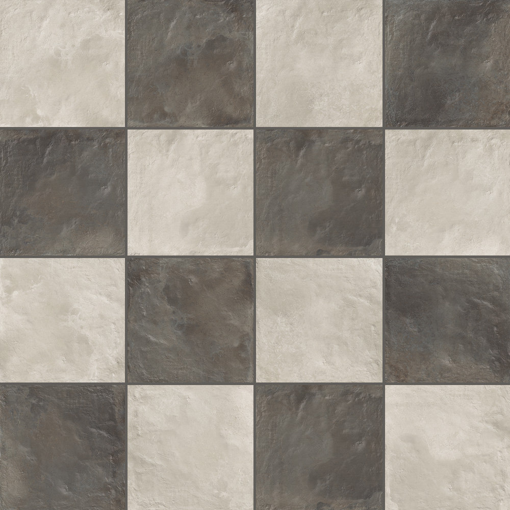 Tilefy Autumn Essentials Checkerboard 8X8 Porcelain Tile | Wayfair