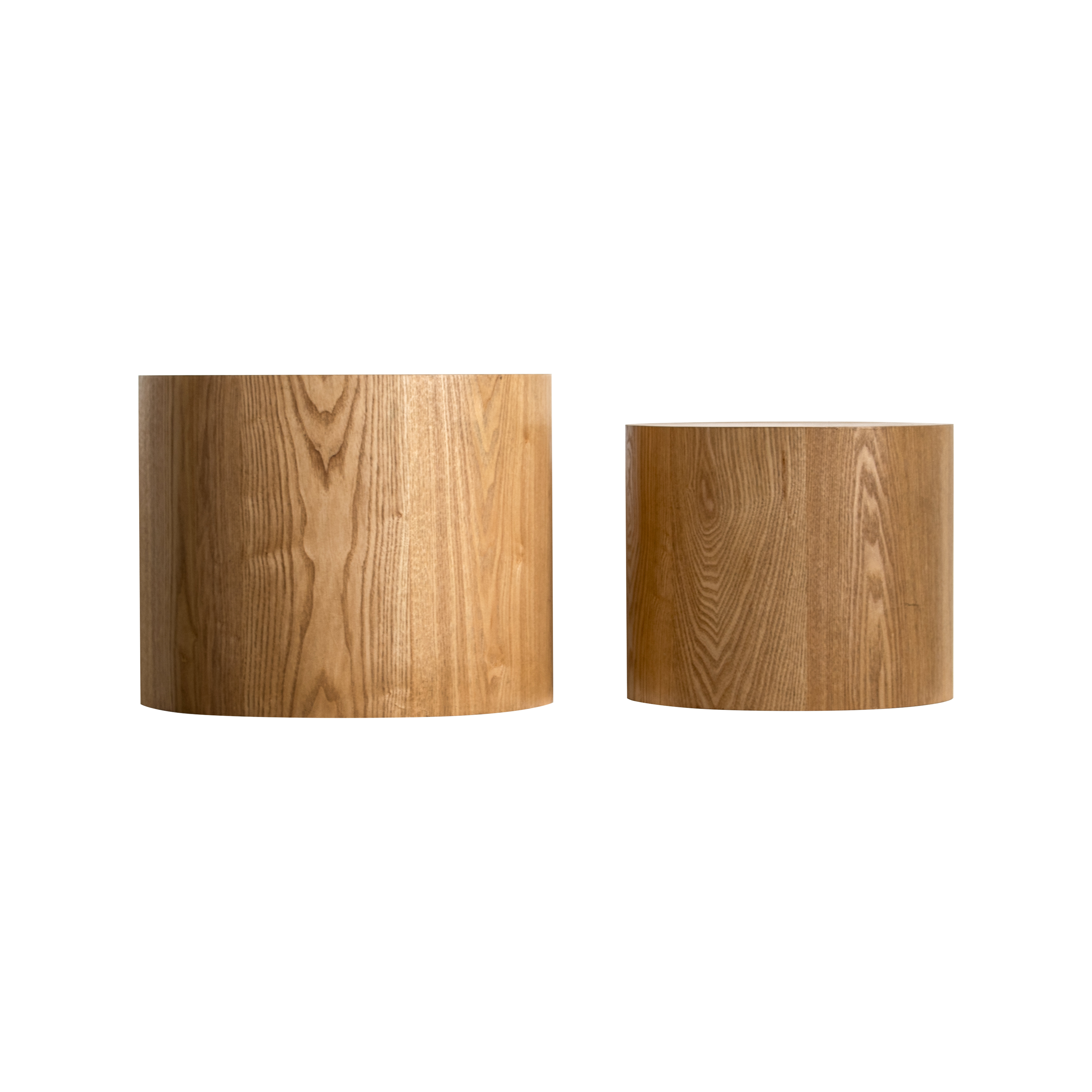 Wrought Studio™ Modern Nesting Coffee Table Set Of 2, Wood Round Accent ...
