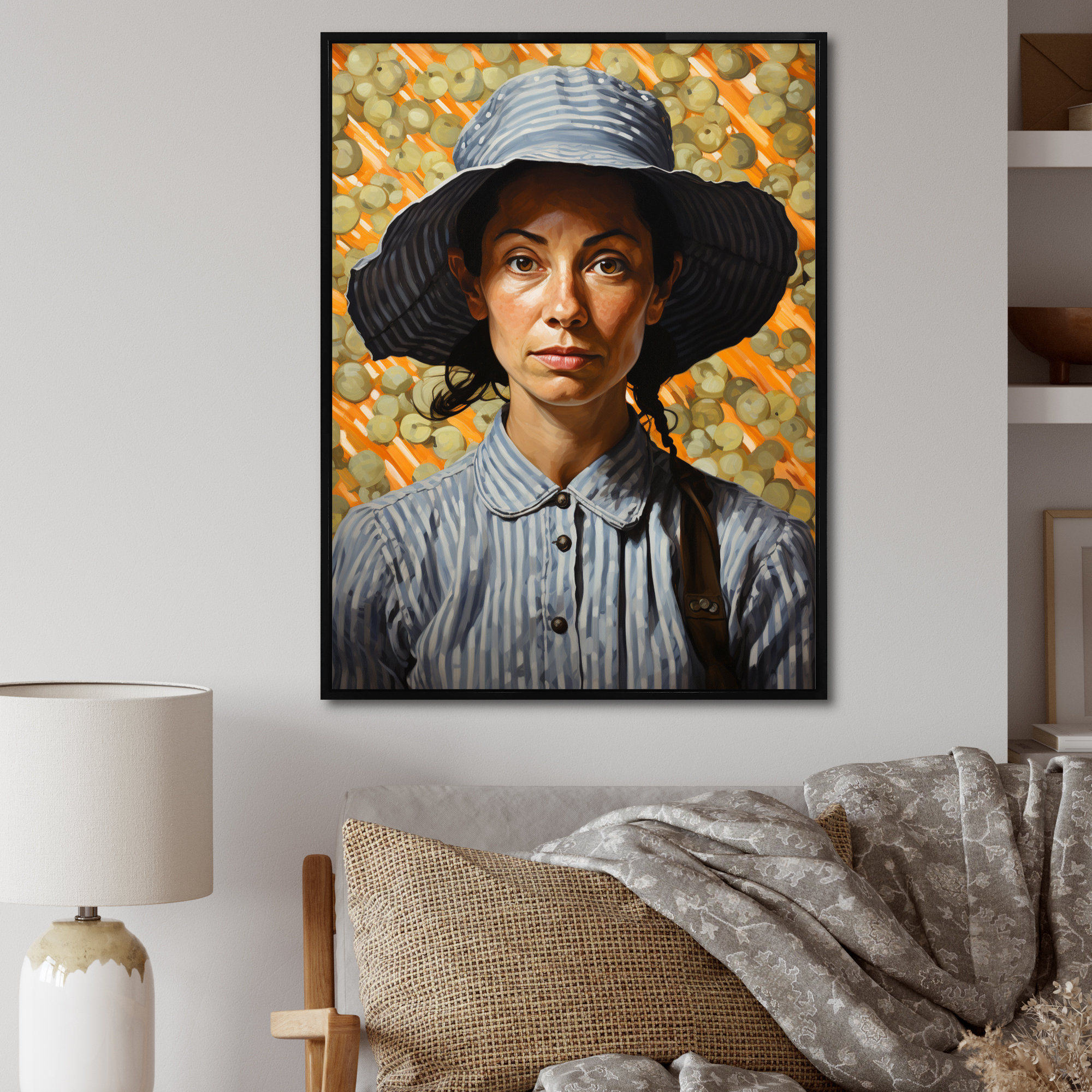 Red Barrel Studio Farmhouse Farmer Portraits Ii II - Portrait Canvas ...