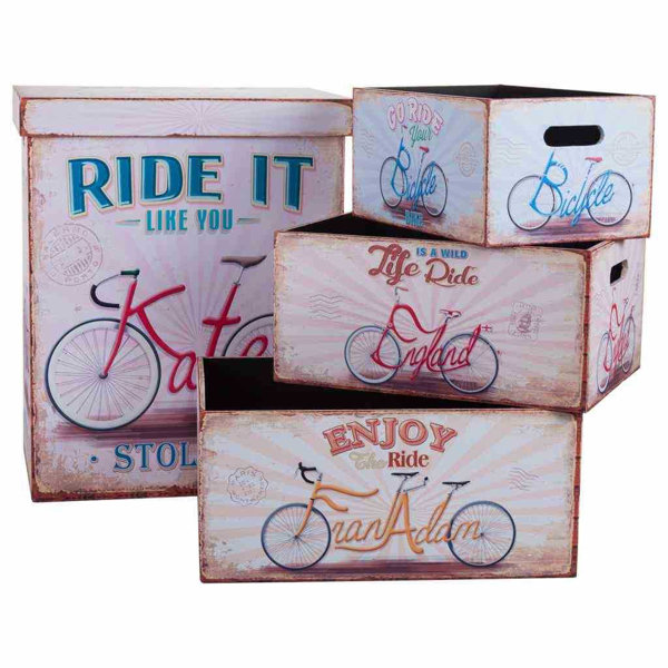 Happy Larry 4-tlg. Boxen-Set aus Holzwerkstoff | Wayfair.de