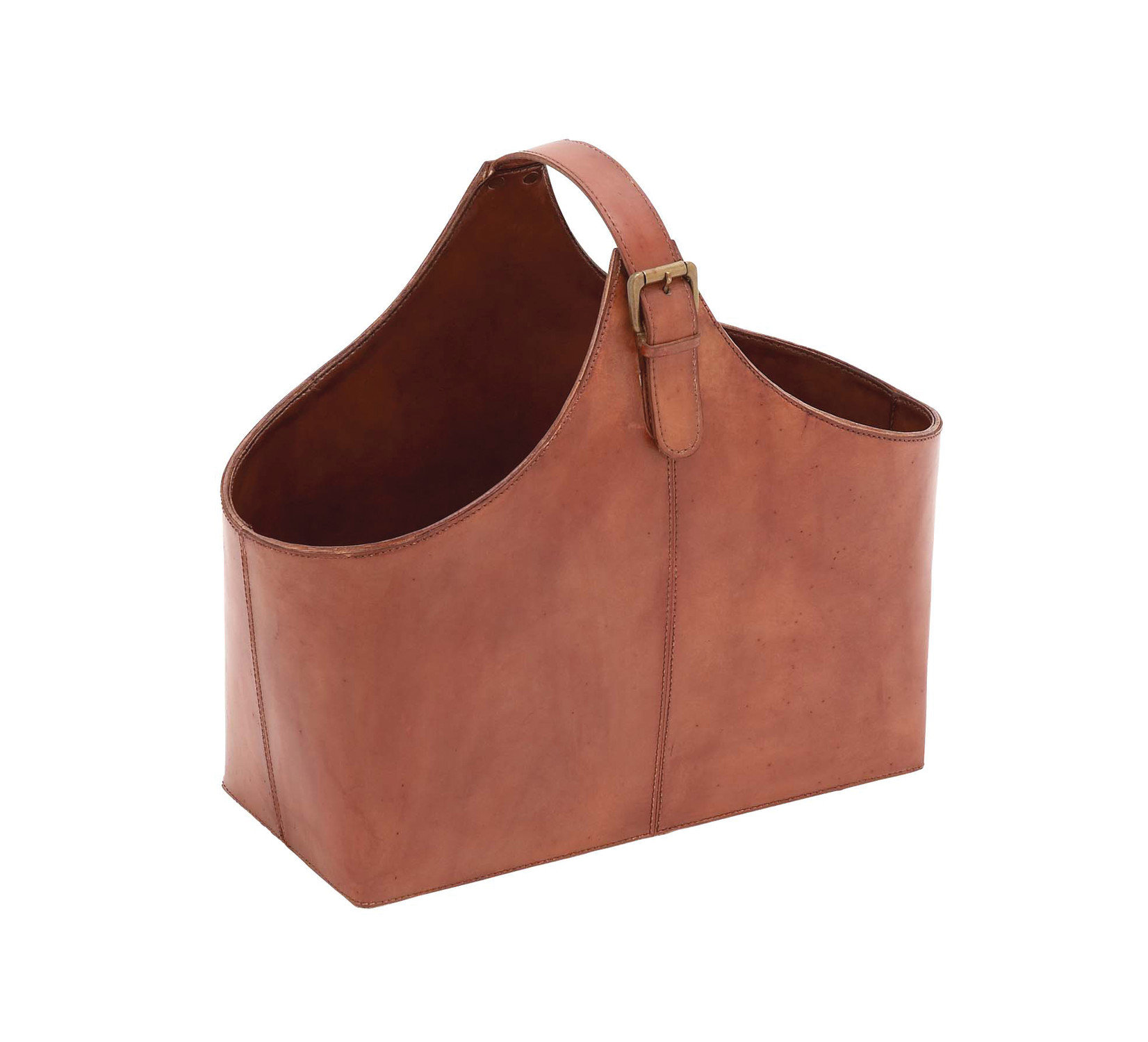 Breakwater Bay Alline Leather Handmade Box Style Decorative Magazine ...