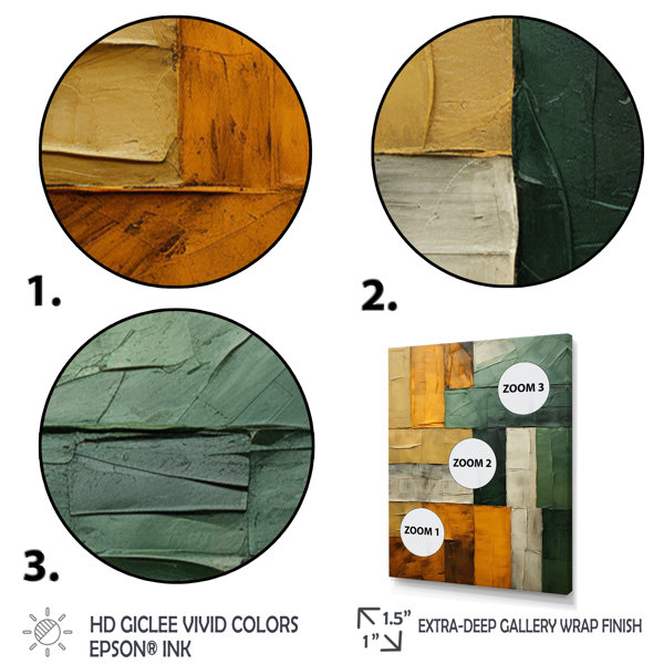 Ivy Bronx Imantas Cubism Geometric Plains III On Canvas Print | Wayfair