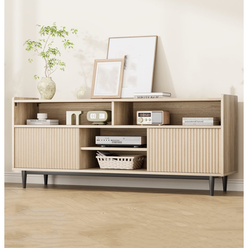 George Oliver Wooden Wave Patterned Tv Cabinet | Wayfair