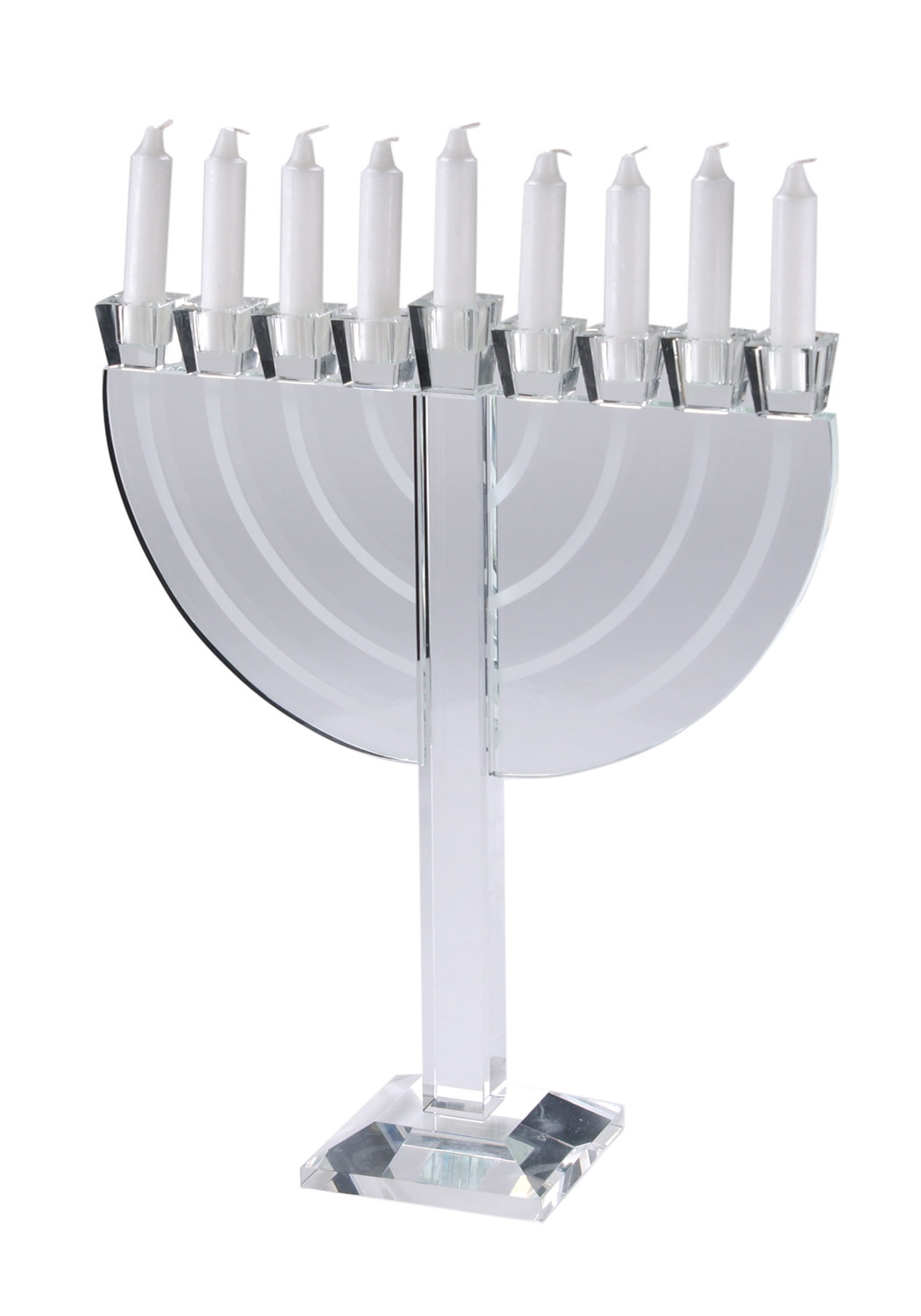 Israel Giftware Design Elegant Crystal Menorah | Wayfair