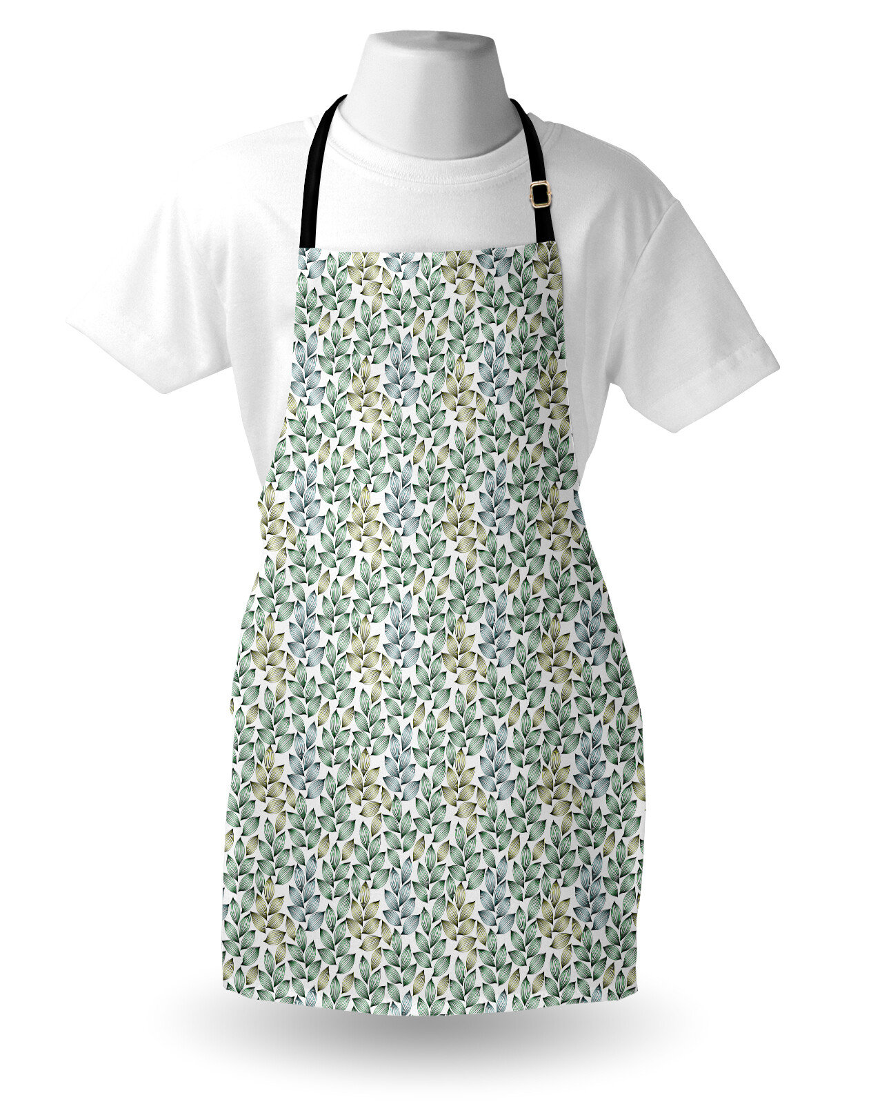 Dakota Fields Floral Apron Unisex Leaves with Pointy Edges Adult Size ...