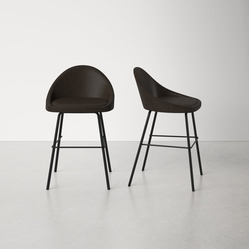 Modern Counter (24"-27") Low Back Bar Stools + Counter Stools | AllModern