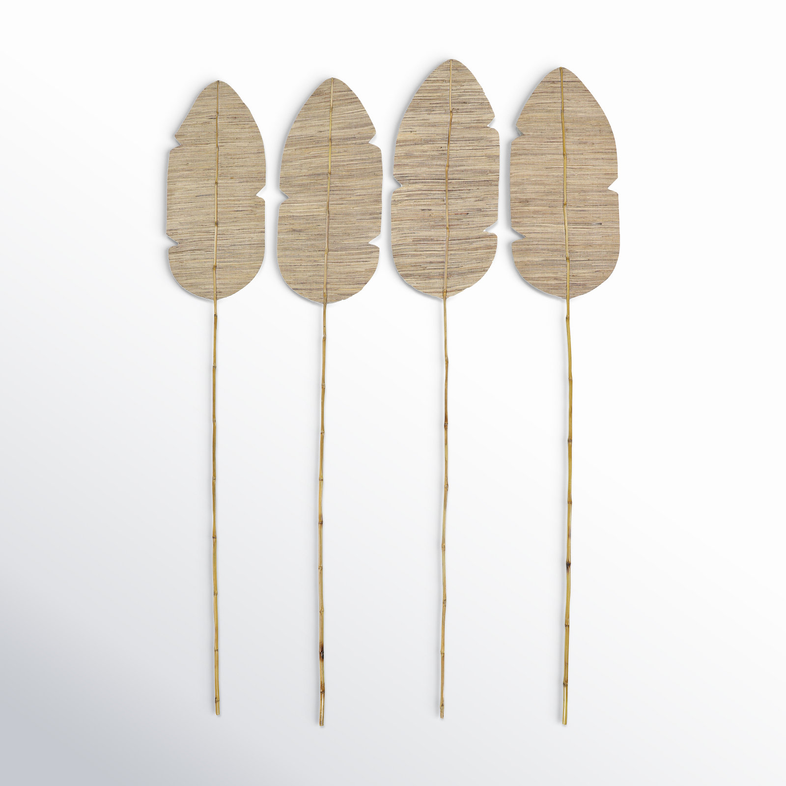 Joss & Main Cyrus Palm Leaf and Decorative Fan Vase Fillers Sculpture ...