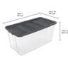 Sterilite Clear Plastic Stacking Storage Containers w/ Lid & Reviews ...