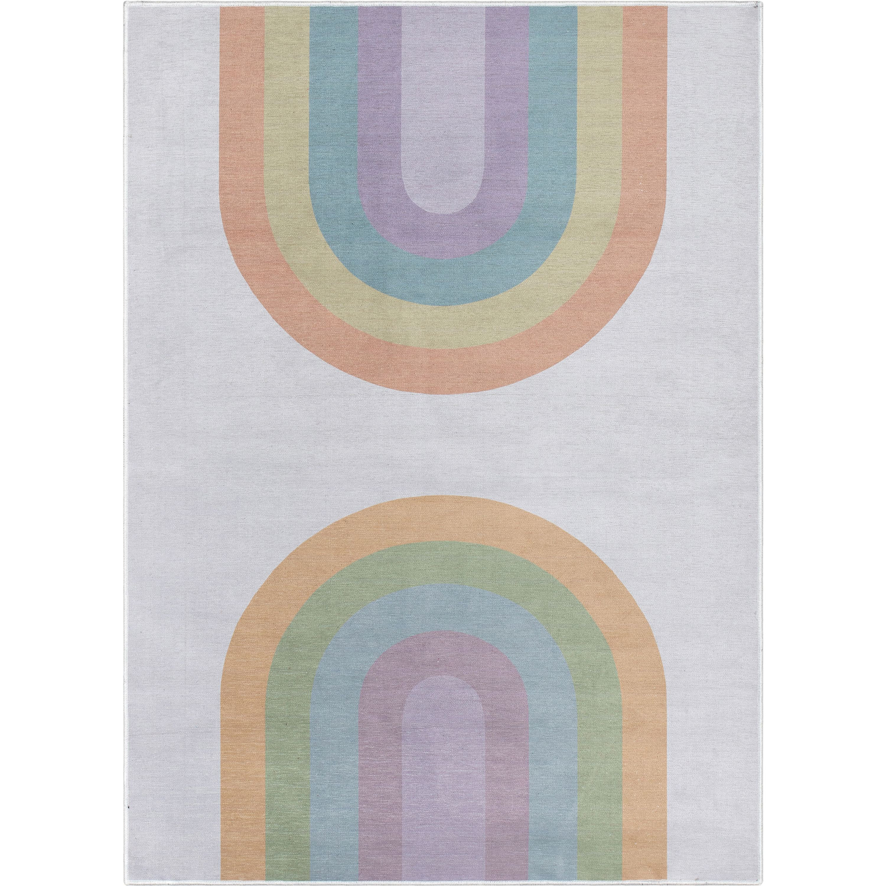 Well Woven Kids Rugs Rainbow Watercolor Modern Multi Color Area Rug ...