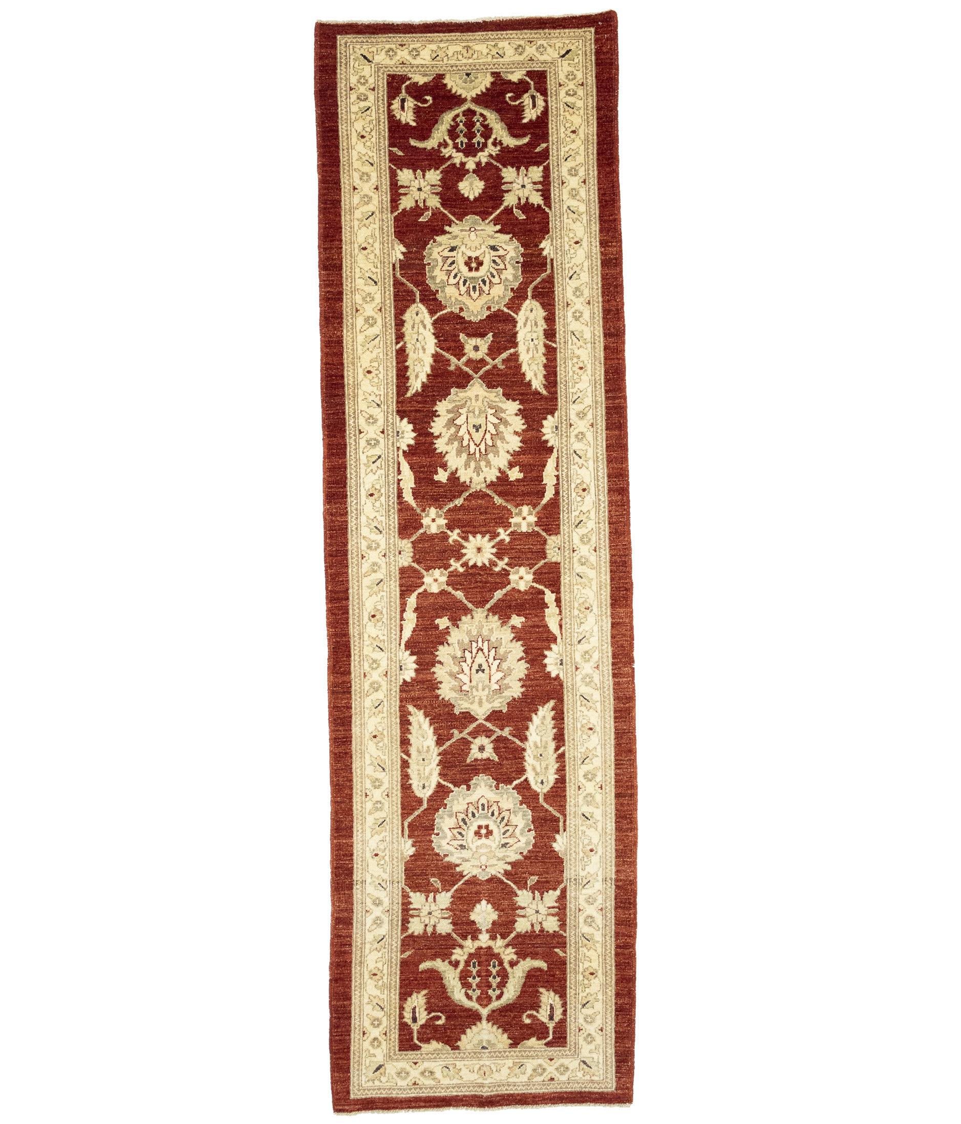 ADMINRUGS Red Traditional 3X9 Handmade Peshawar Oriental Runner Rug ...