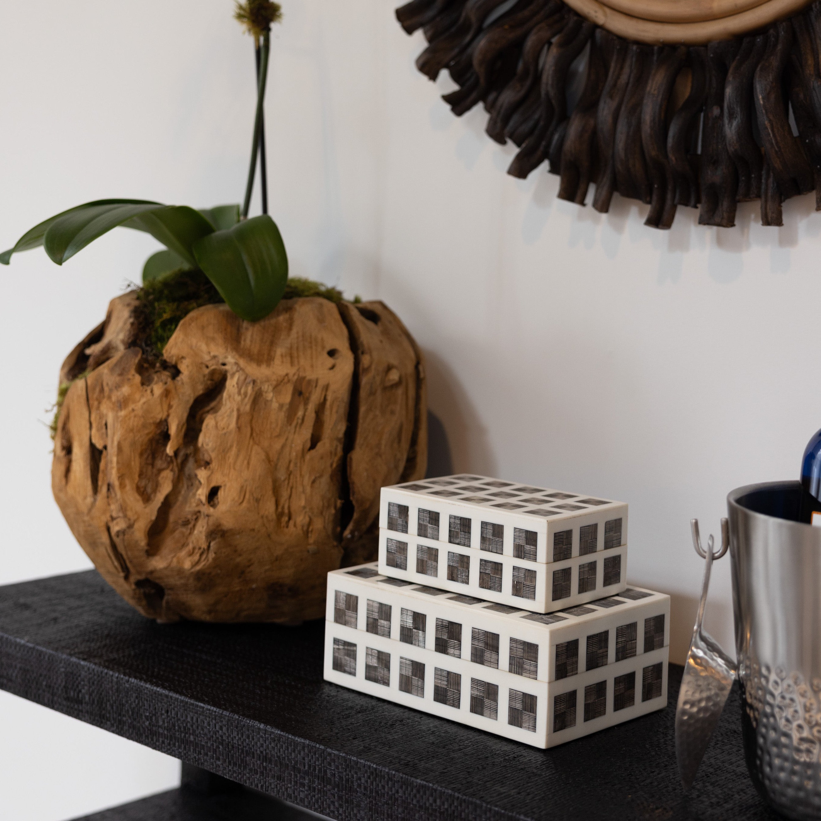 Indigo Road by Egypt Sherrod Cassia 2 Piece Carved Horn Decorative Nesting Boxes & Reviews | Wayfair