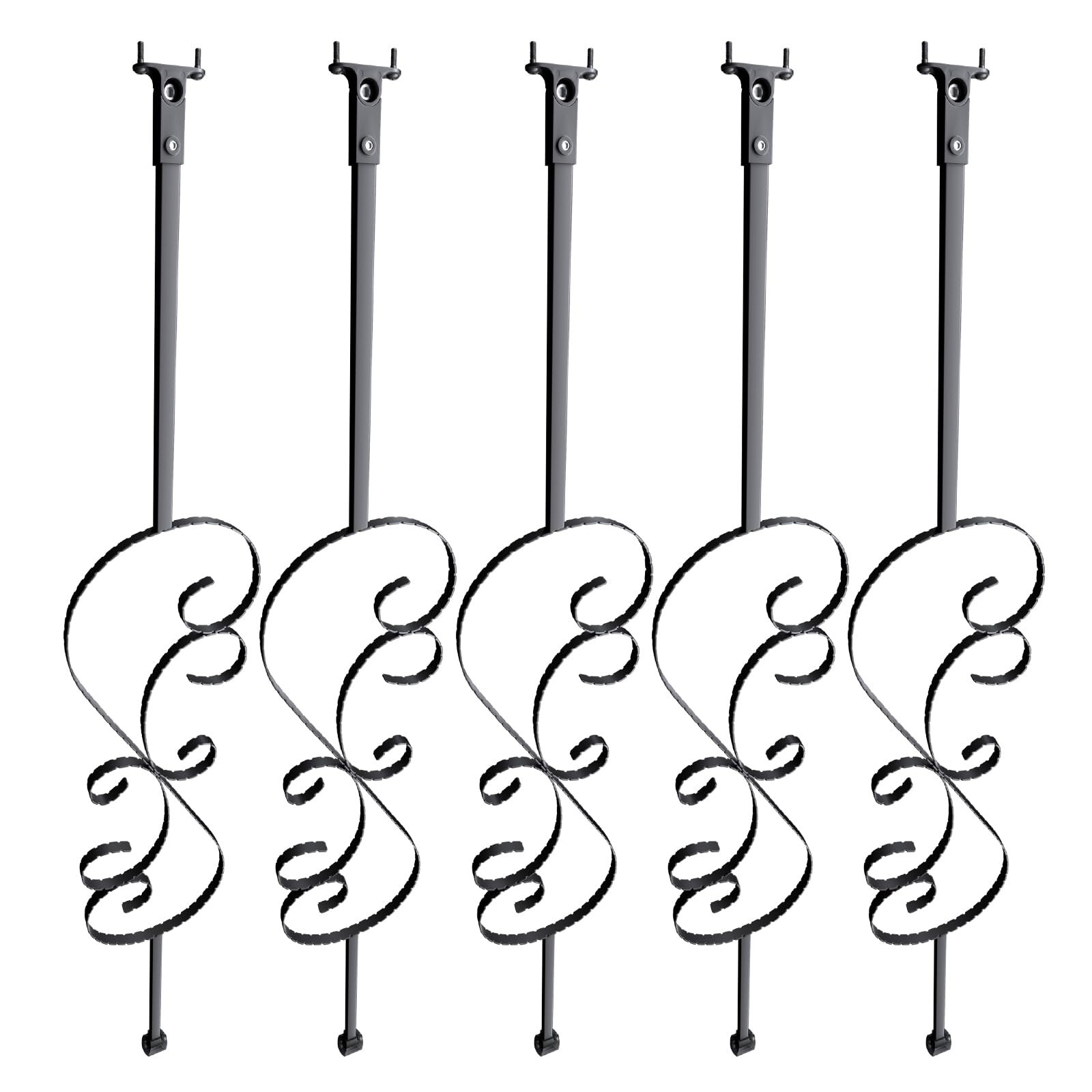 BTERAZ S-Shaped Metal Balusters 5 Pack | Wayfair