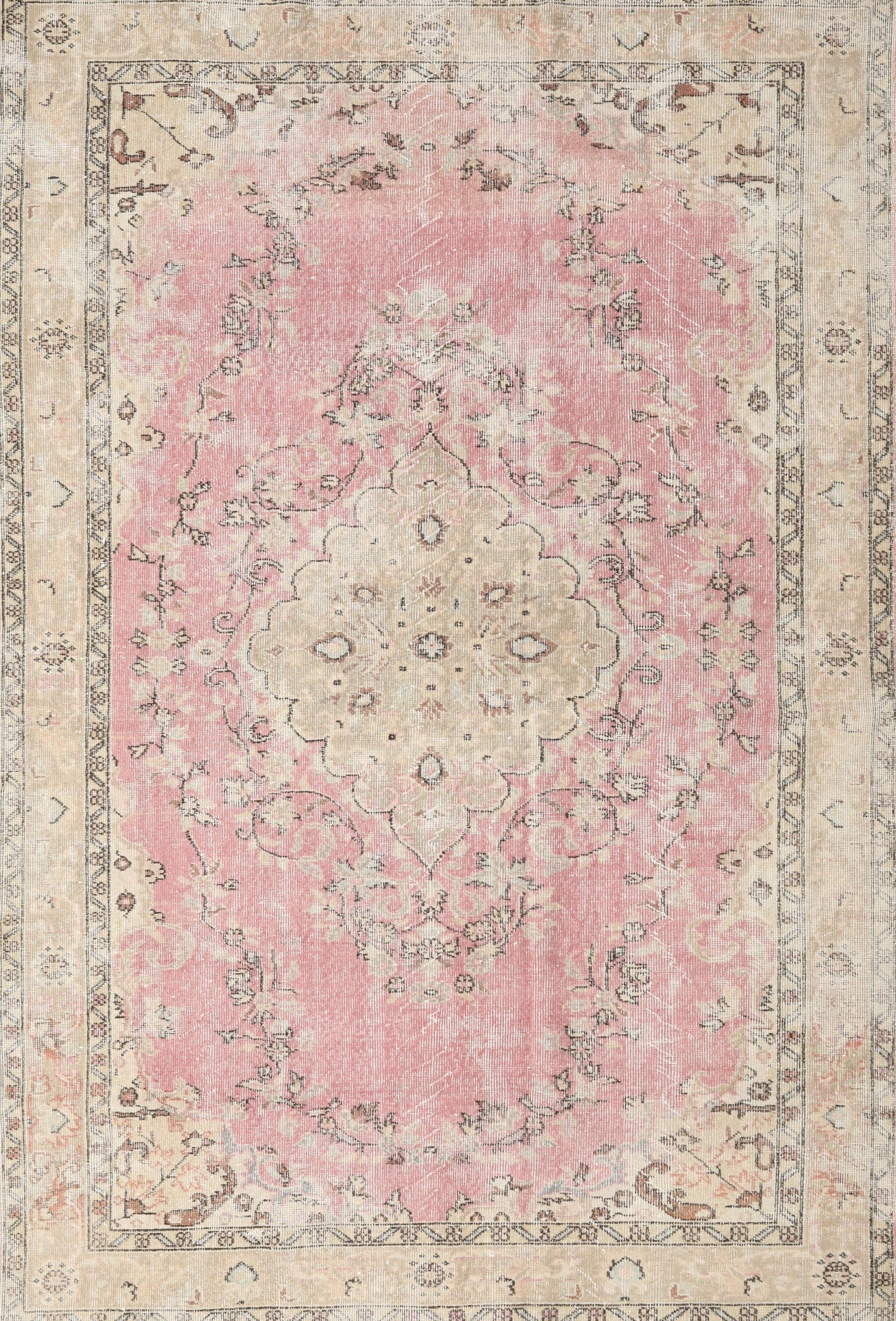 Hokku Designs Sighref Hand-Tufted Wool Light Pink Area Rug | Wayfair