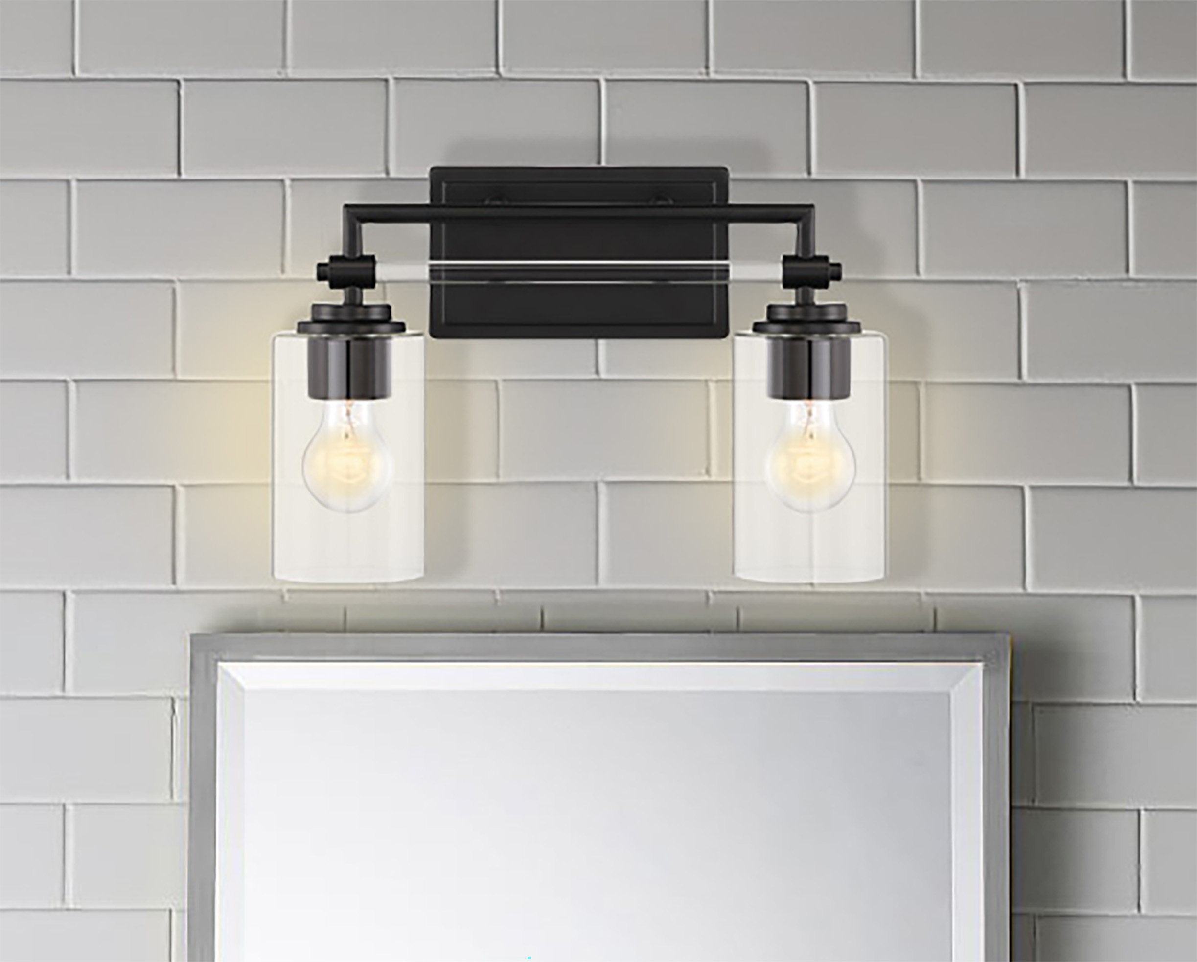 Breakwater Bay Adysan - 2 Light Bath Vanity In Coal Finish | Wayfair