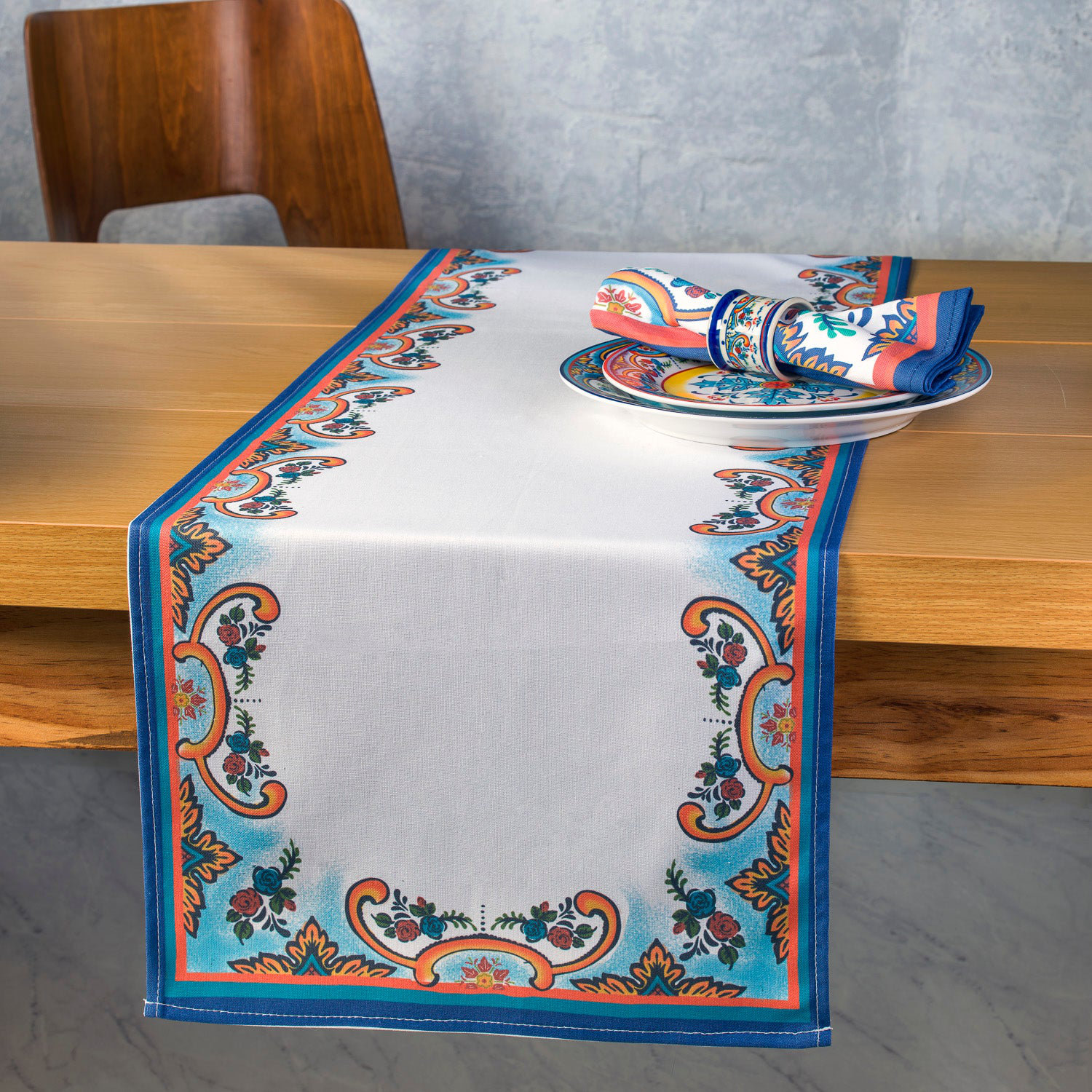 Euro Ceramica Zanzibar Cotton Table Runner | Wayfair