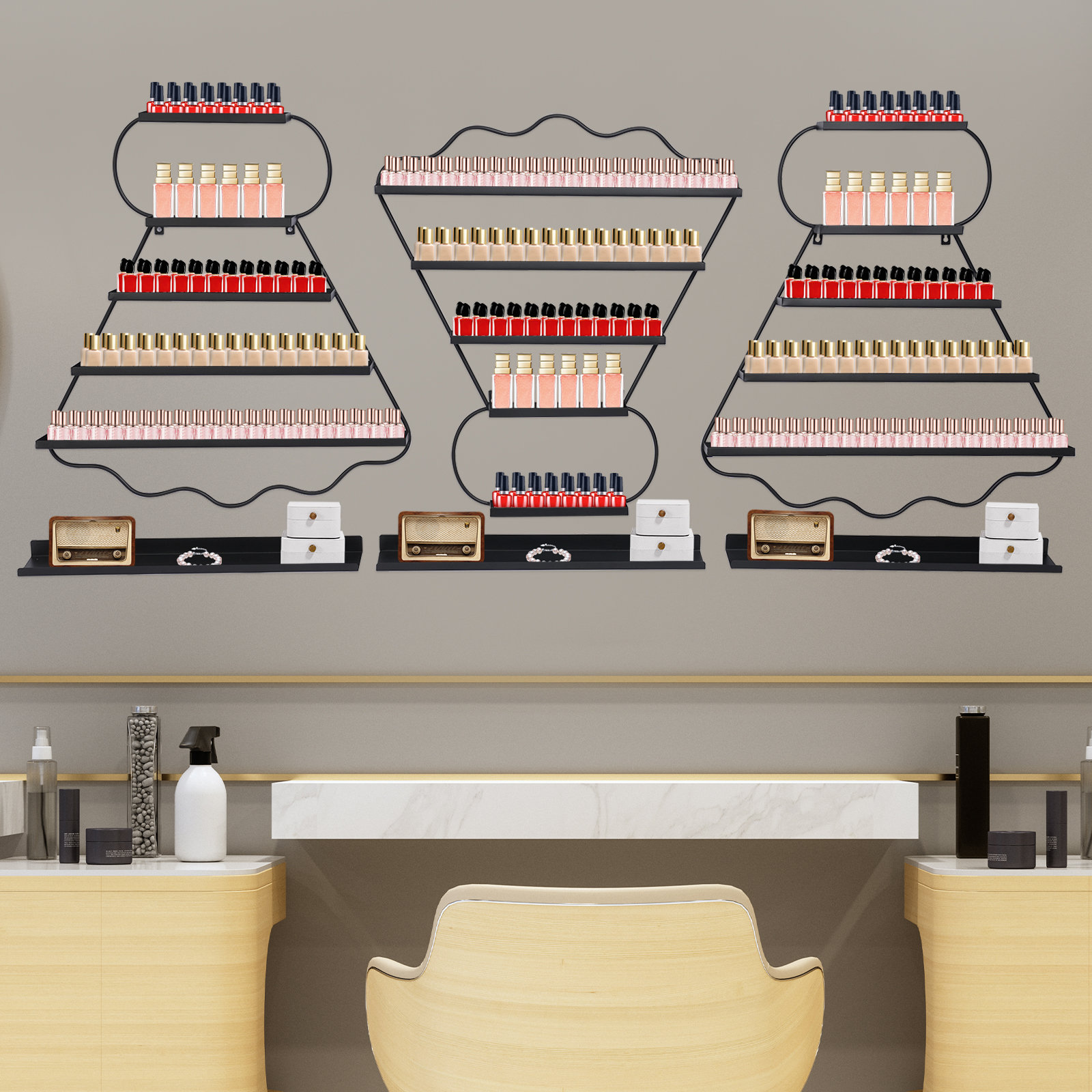 Rosdorf Park Wall Mounted Nail Polish Racks - Wayfair Canada