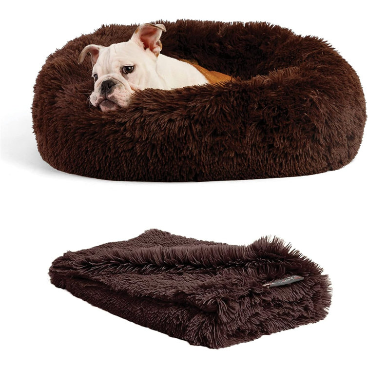Tucker Murphy Pet™ Londonderry Faux Fur Pet Bed | Wayfair
