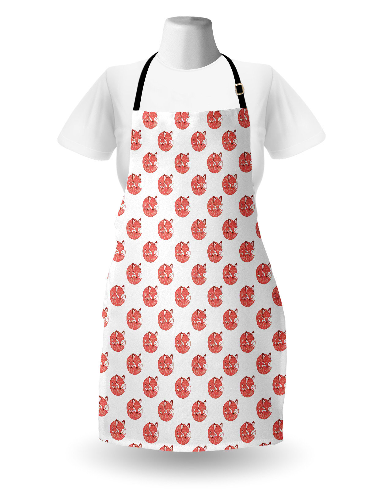 Bungalow Rose Fox Apron Unisex Forest Animal with the Adult Size Dark ...