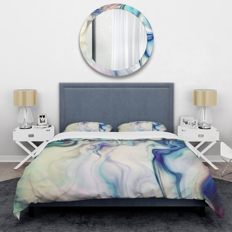 The Twillery Co.® Blue/Purple Microfiber Modern & Contemporary Duvet ...