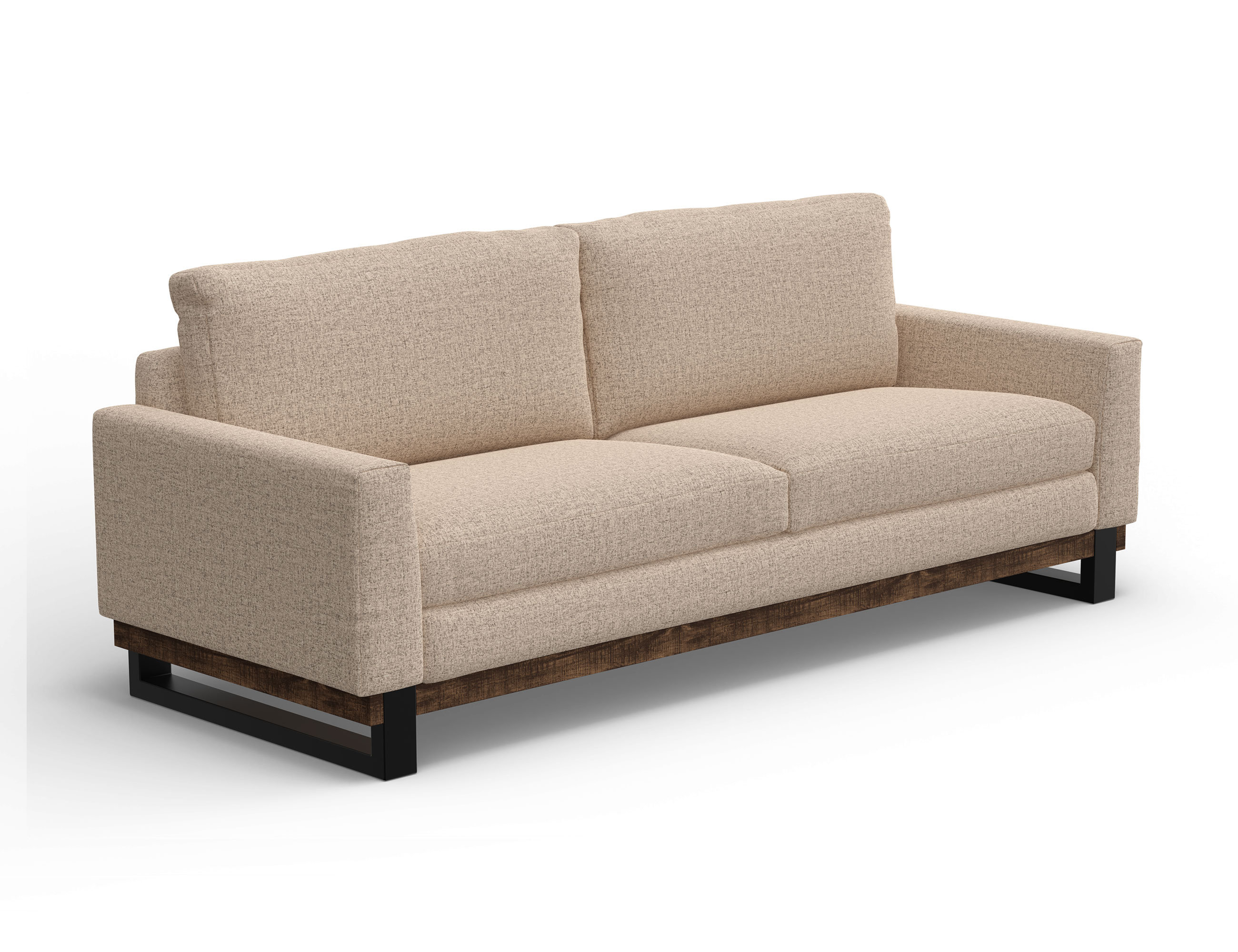 International Furniture Direct Blackburn Metal & Wood Base, Sofa | Wayfair