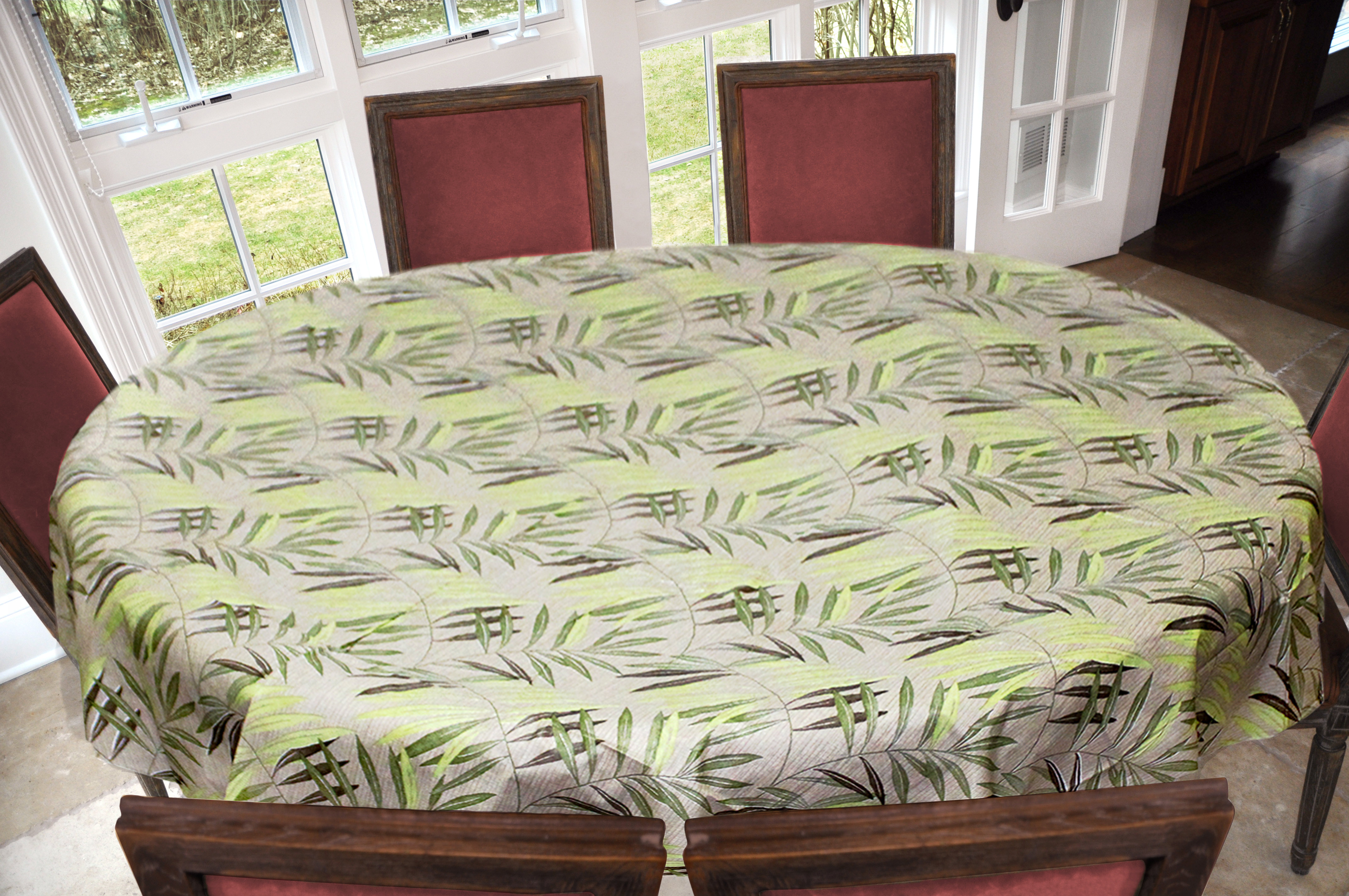 Bay Isle Home™ Southworth Floral Oval Tablecloth | Wayfair