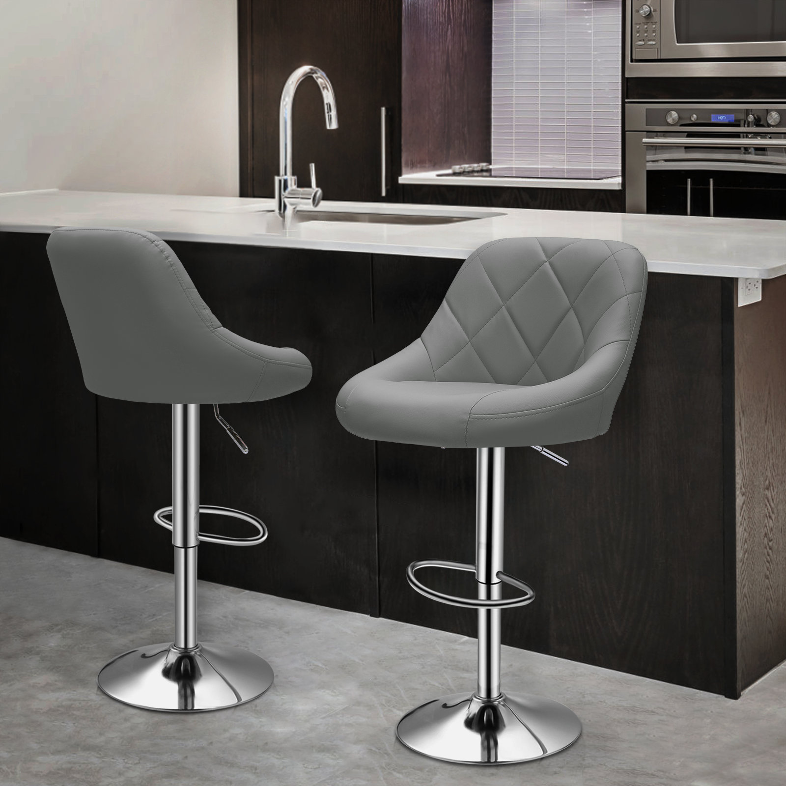 Latitude Run® Alayzah Counter Height Bar Stools Height Adjustable ...