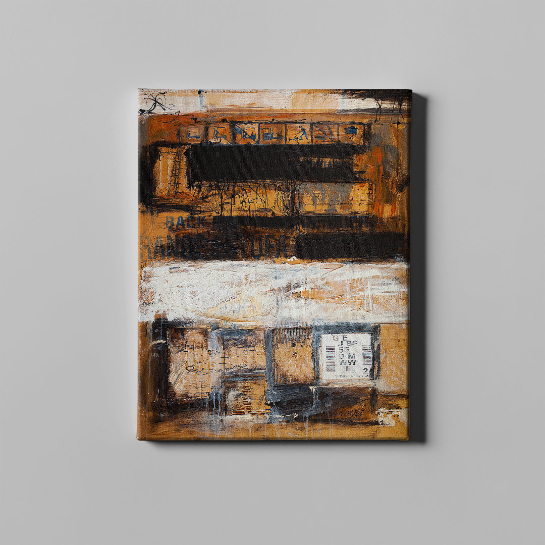 17 Stories Barcode - Wrapped Canvas Painting | Wayfair