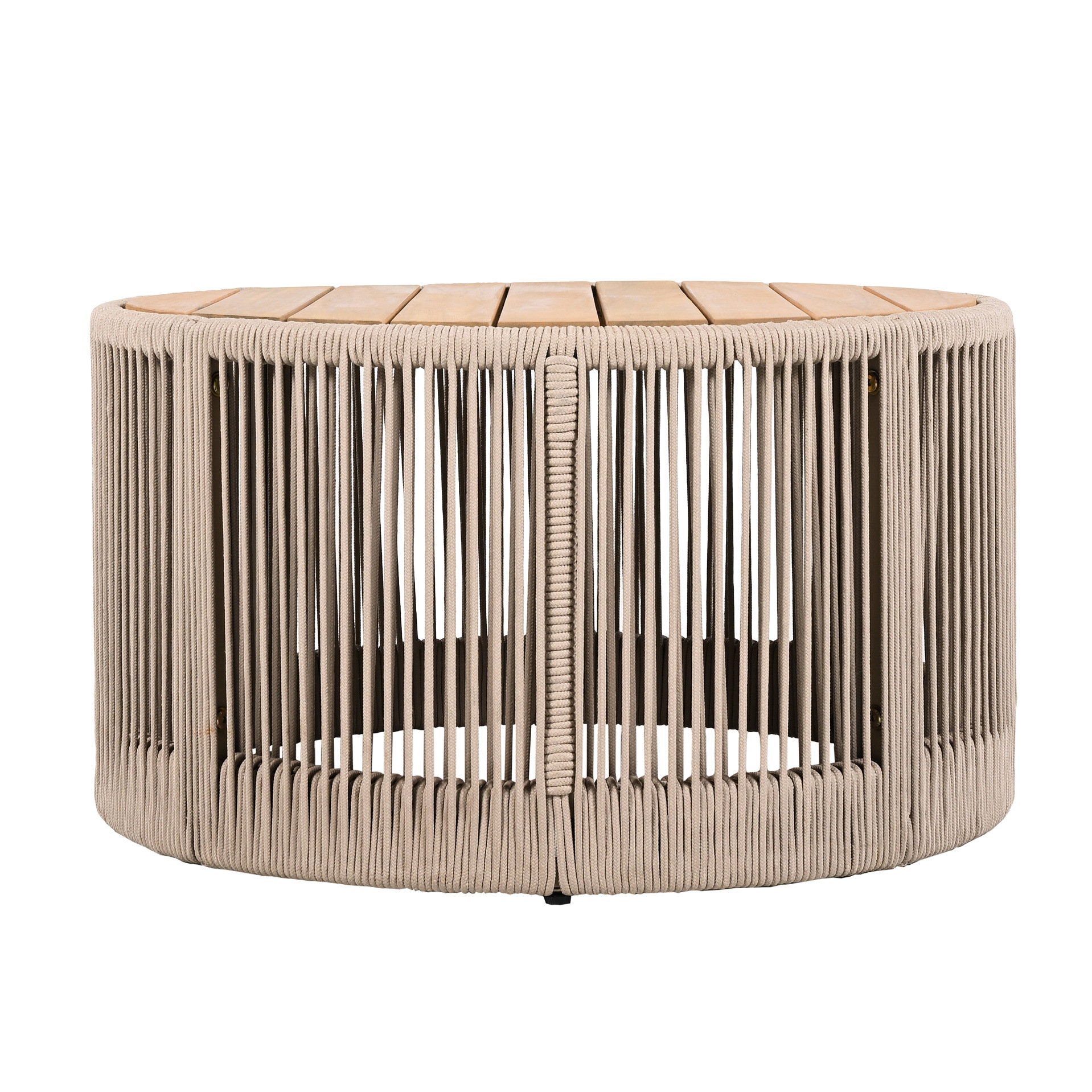 Dakota Fields Rustic, Wood, Rope, Coffee Table, Stable Structure, Easy ...