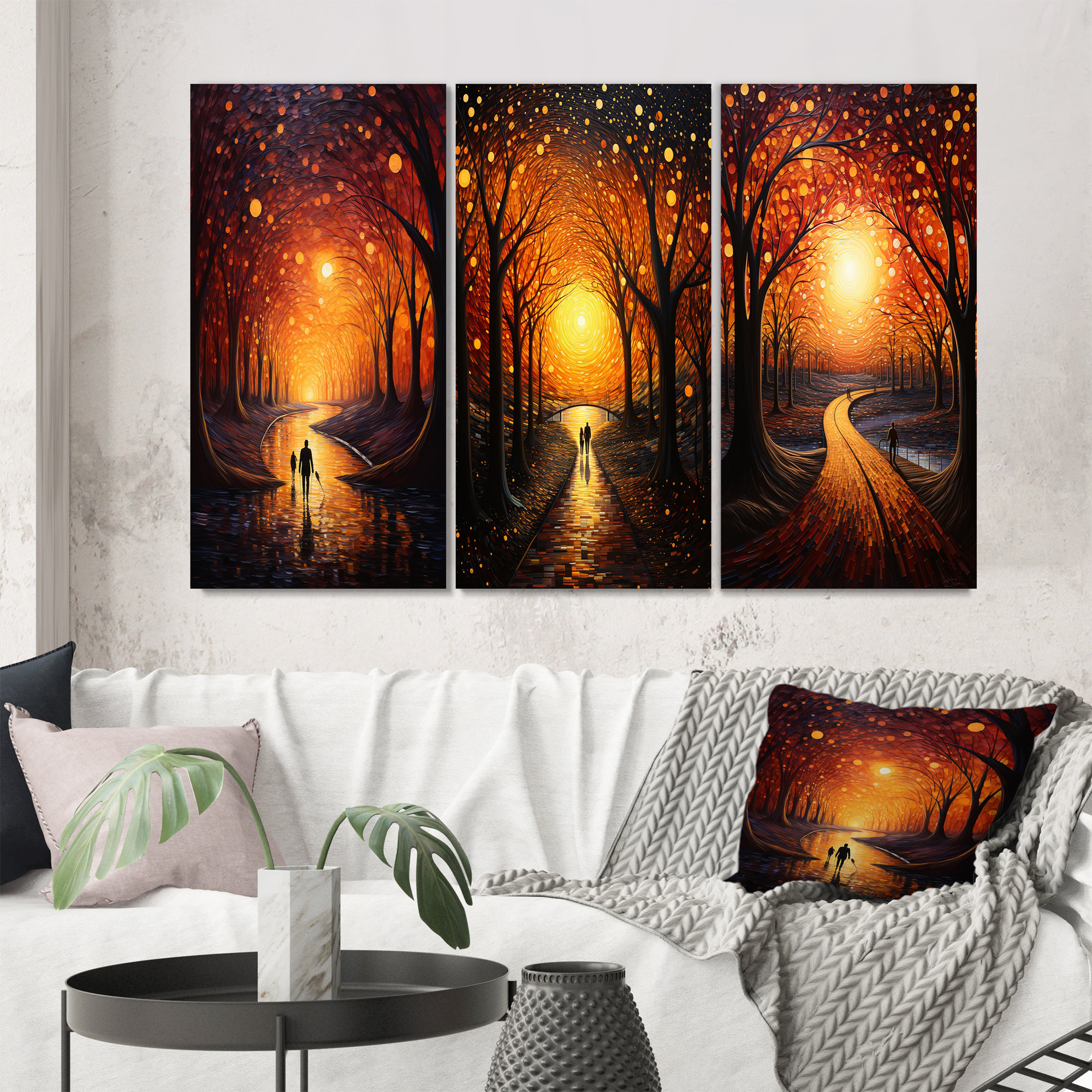 Latitude Run® Tunnel Radiant Pathway Pointillism - 3 Piece Set | Wayfair