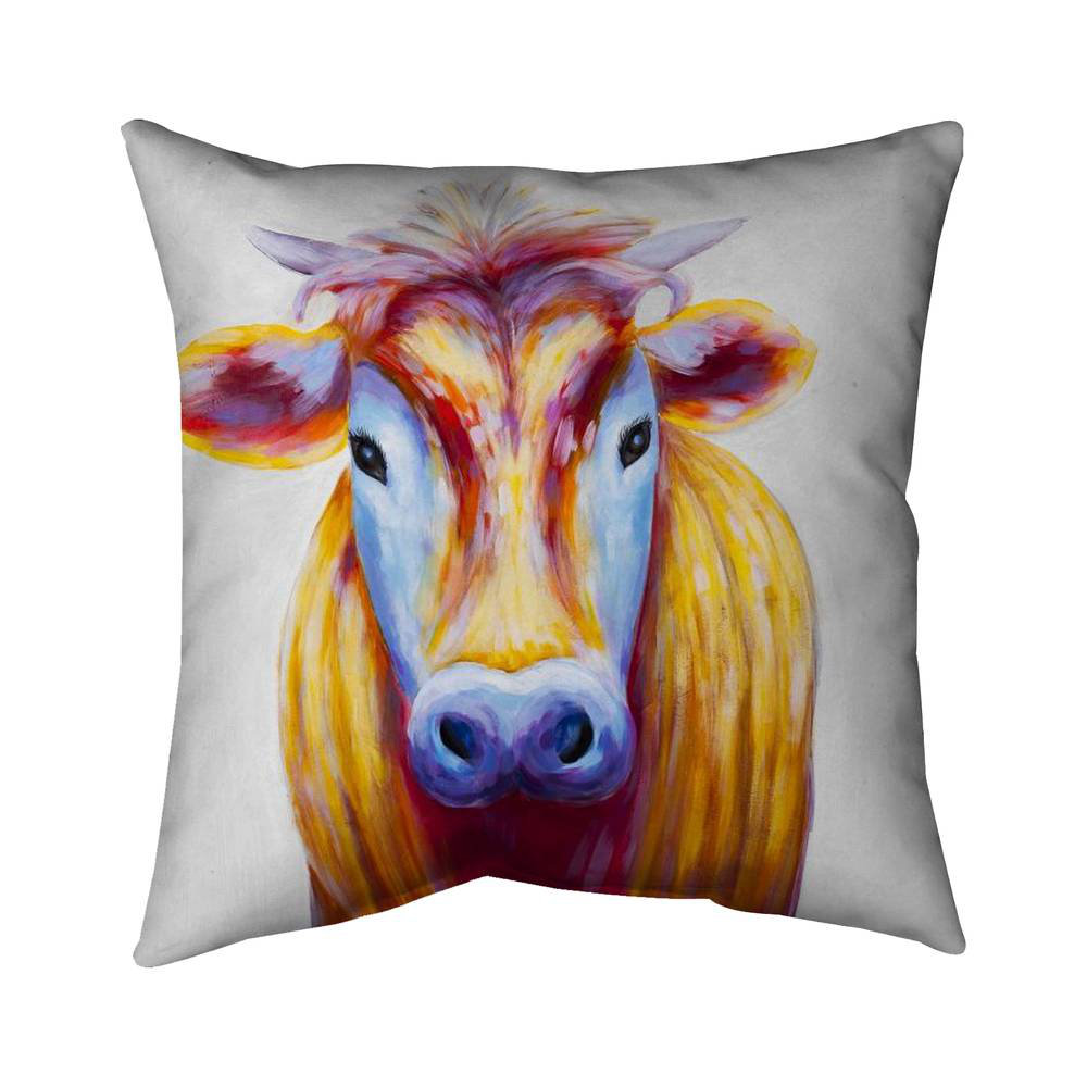 Begin Edition International Inc. Colorful Country Cow Square Throw ...