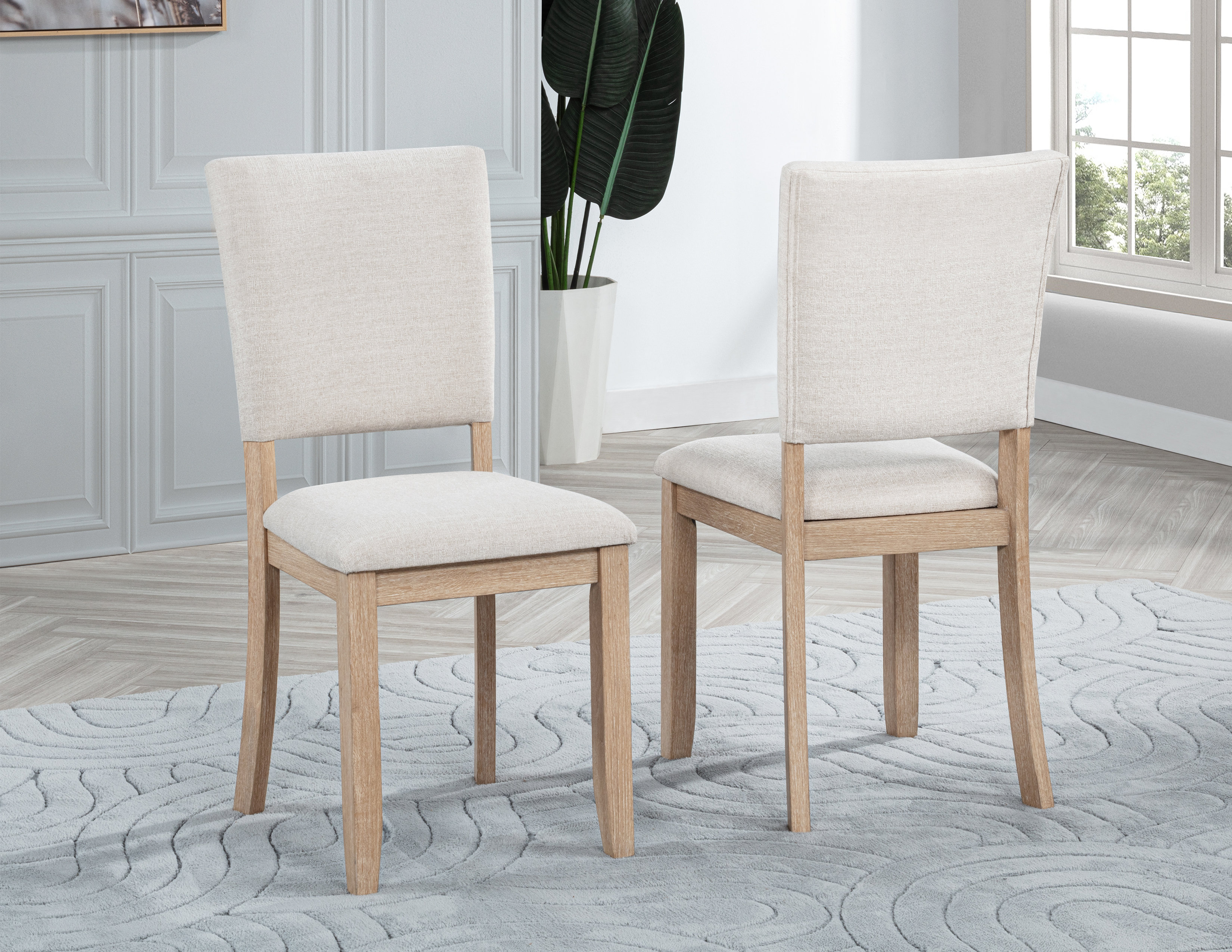 Winston Porter Beige Upholstered Side Chairs - Wayfair Canada