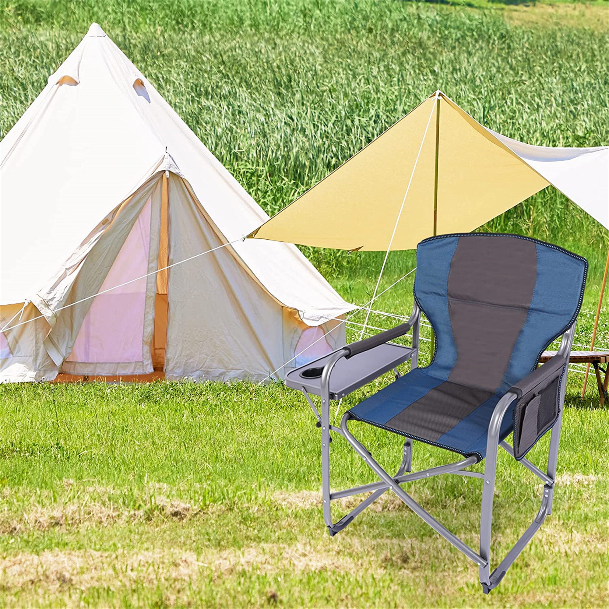 Arlmont & Co. Goddord Reclining Folding Director Chair | Wayfair