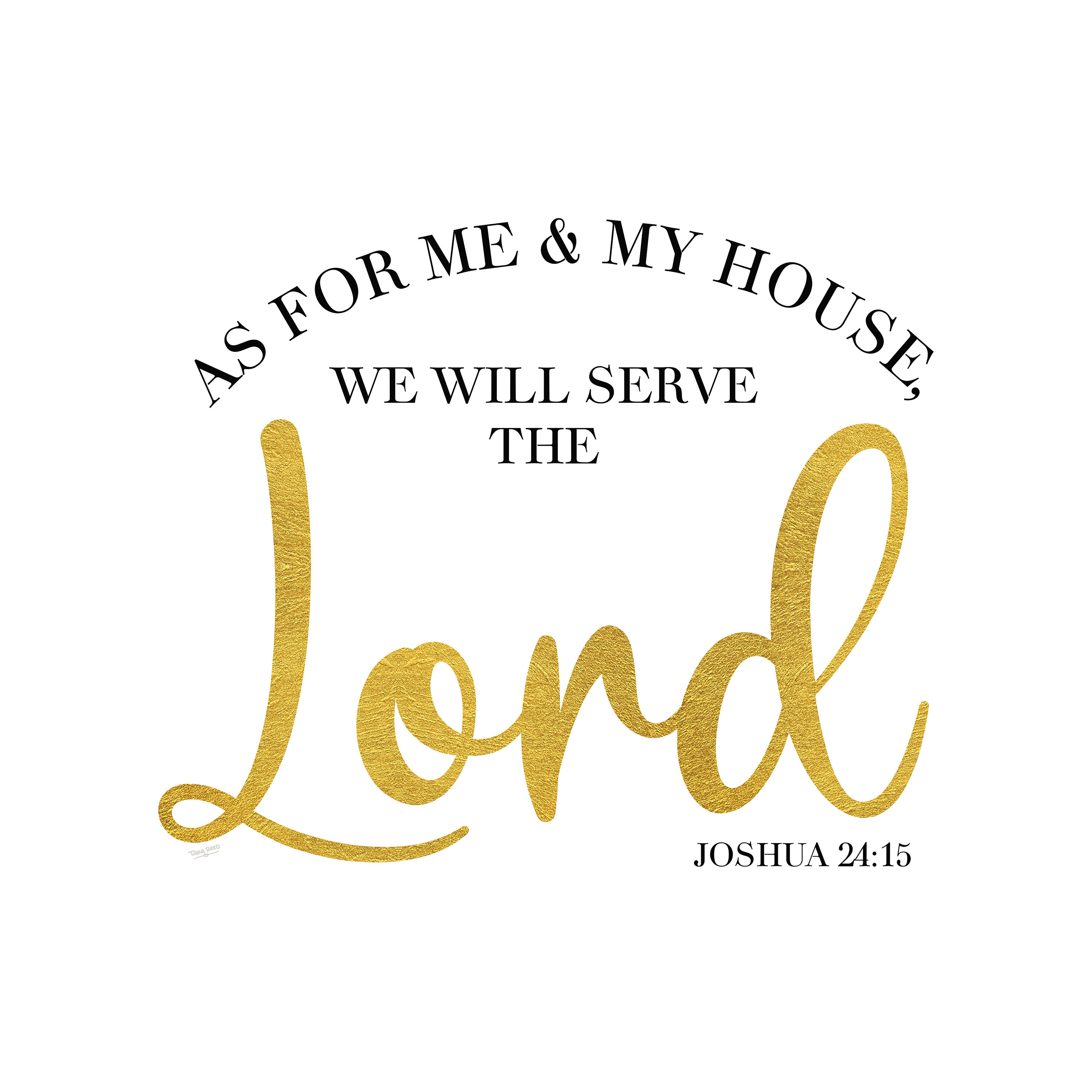 Trinx Lavaughn Religious IV-Serve The Lord by Tara Reed | Wayfair
