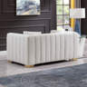 Mercer41 87“ Lital Square Arms vertical channel Sofa | Wayfair