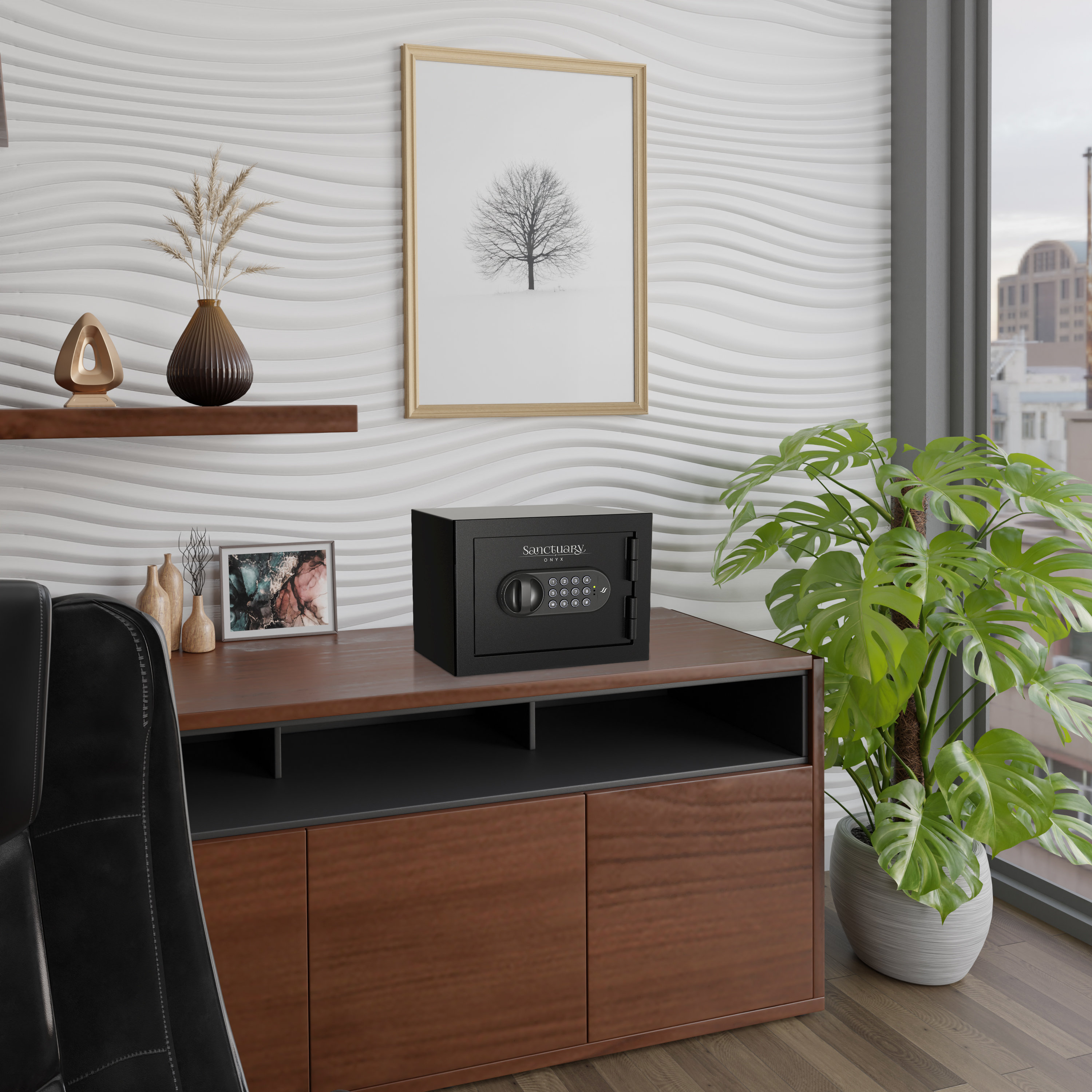 Sanctuary Onyx Fireproof Home & Office Safe with Electronic Lock | Wayfair