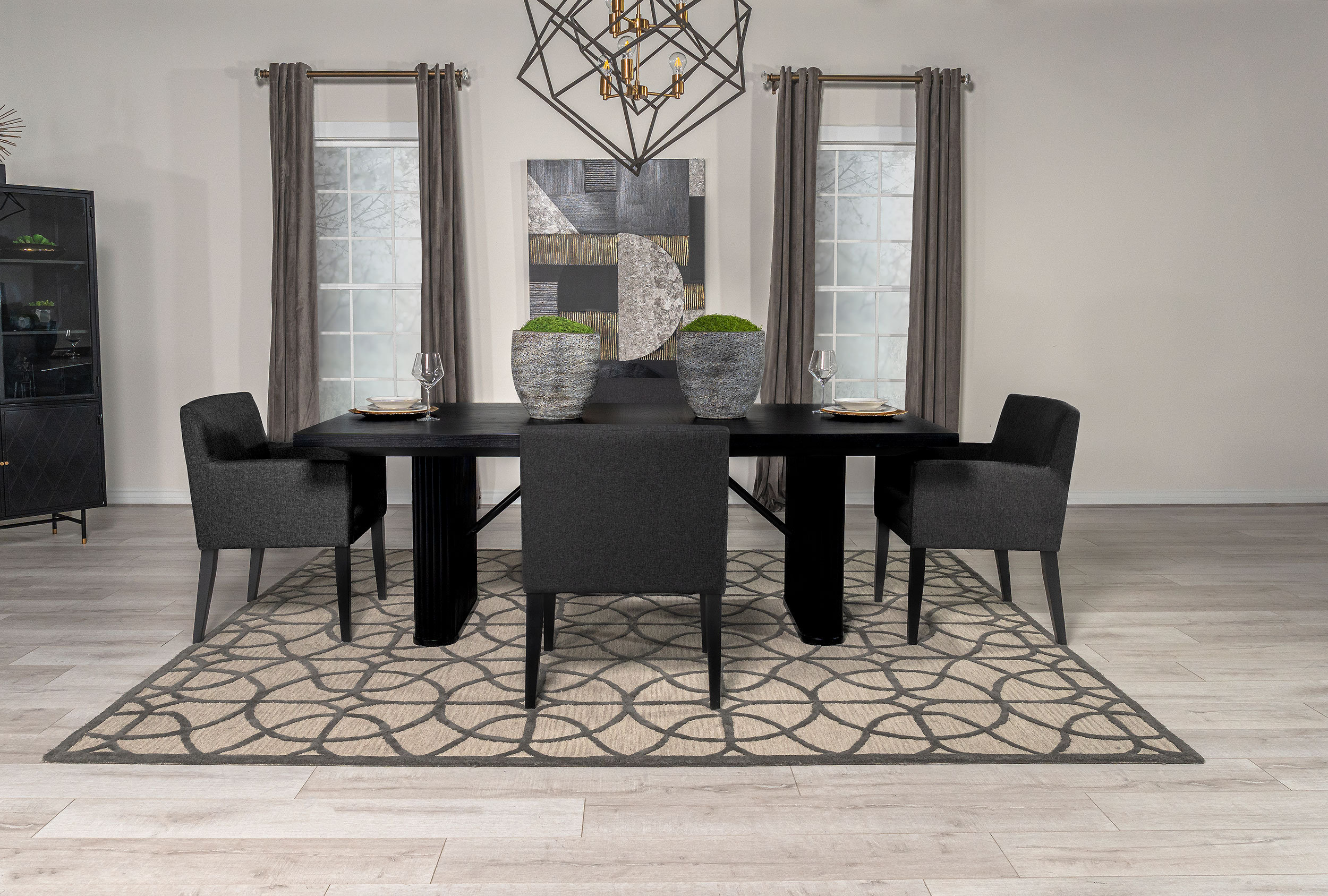 Hokku Designs Modern Appeal - Kaler 5-Piece Rectangular Dining Table ...