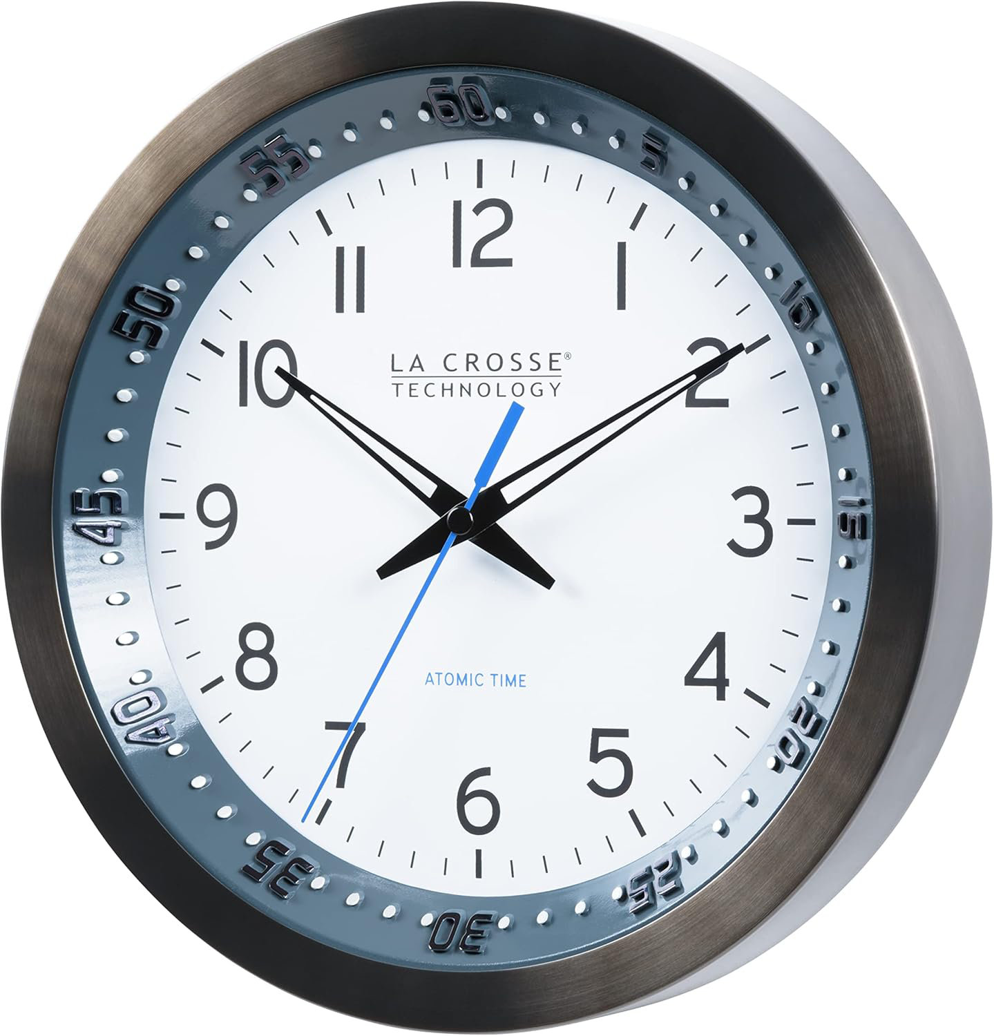 La Crosse Technology 10" Atomic Analog Metal Wall Clock & Reviews | Wayfair
