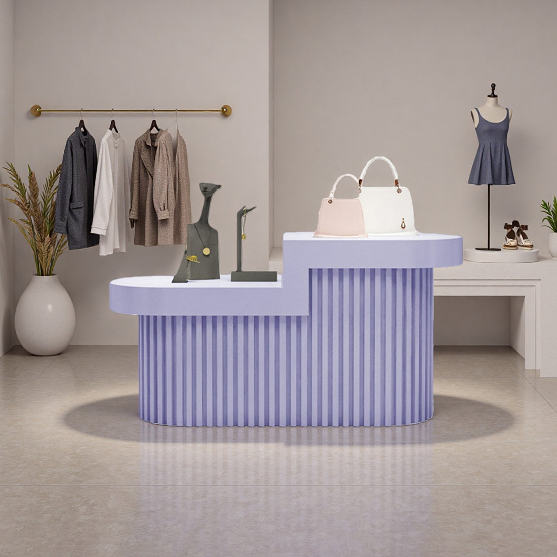 Corrigan Studio® Nordic style minimalist solid-color display stand ...