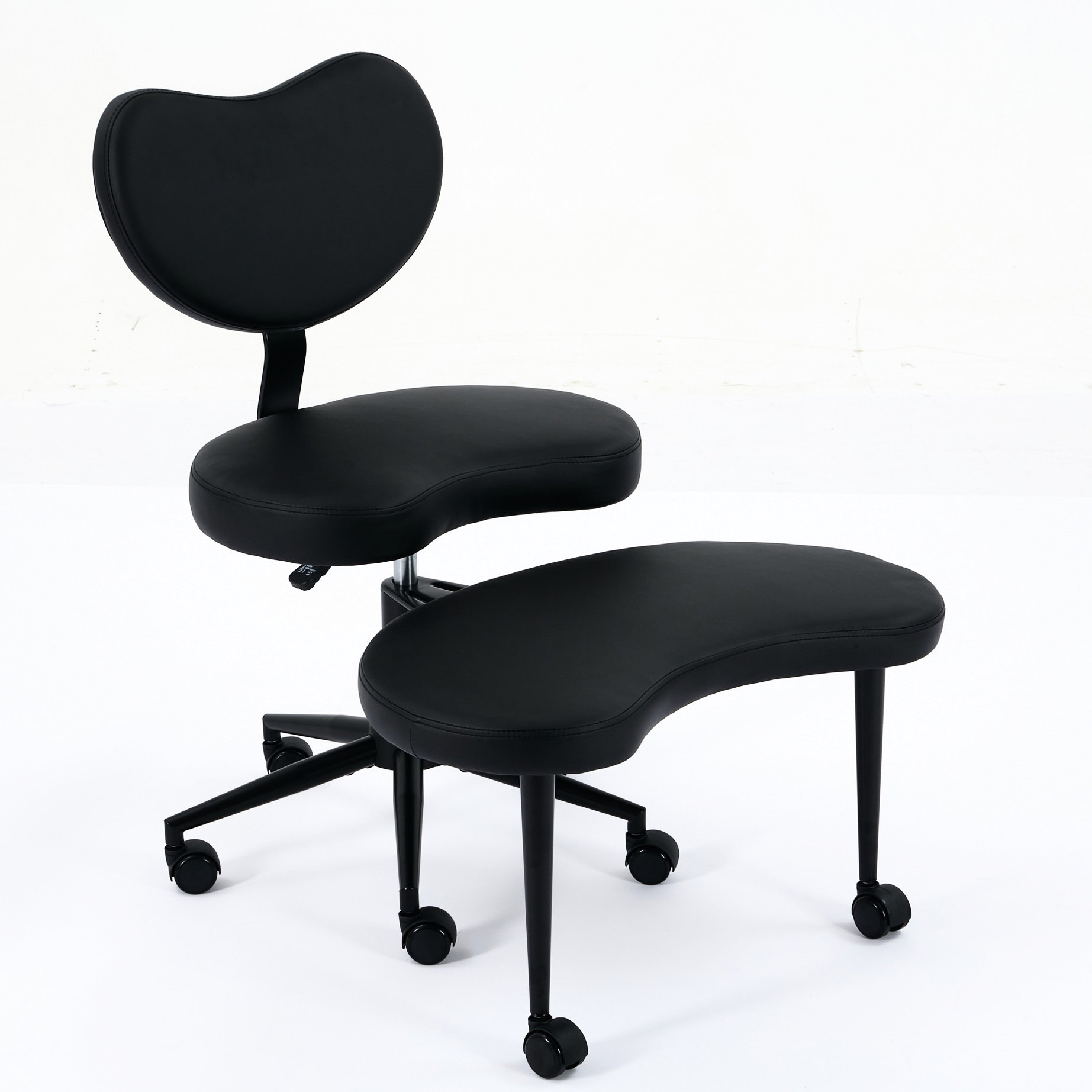Inbox Zero Adjustable Stool, Cross Legged Chair, Chair Plus, Desk ...