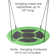 Hey! Play! Metal Green Disc Swing Swing Seat with Chains & Reviews ...