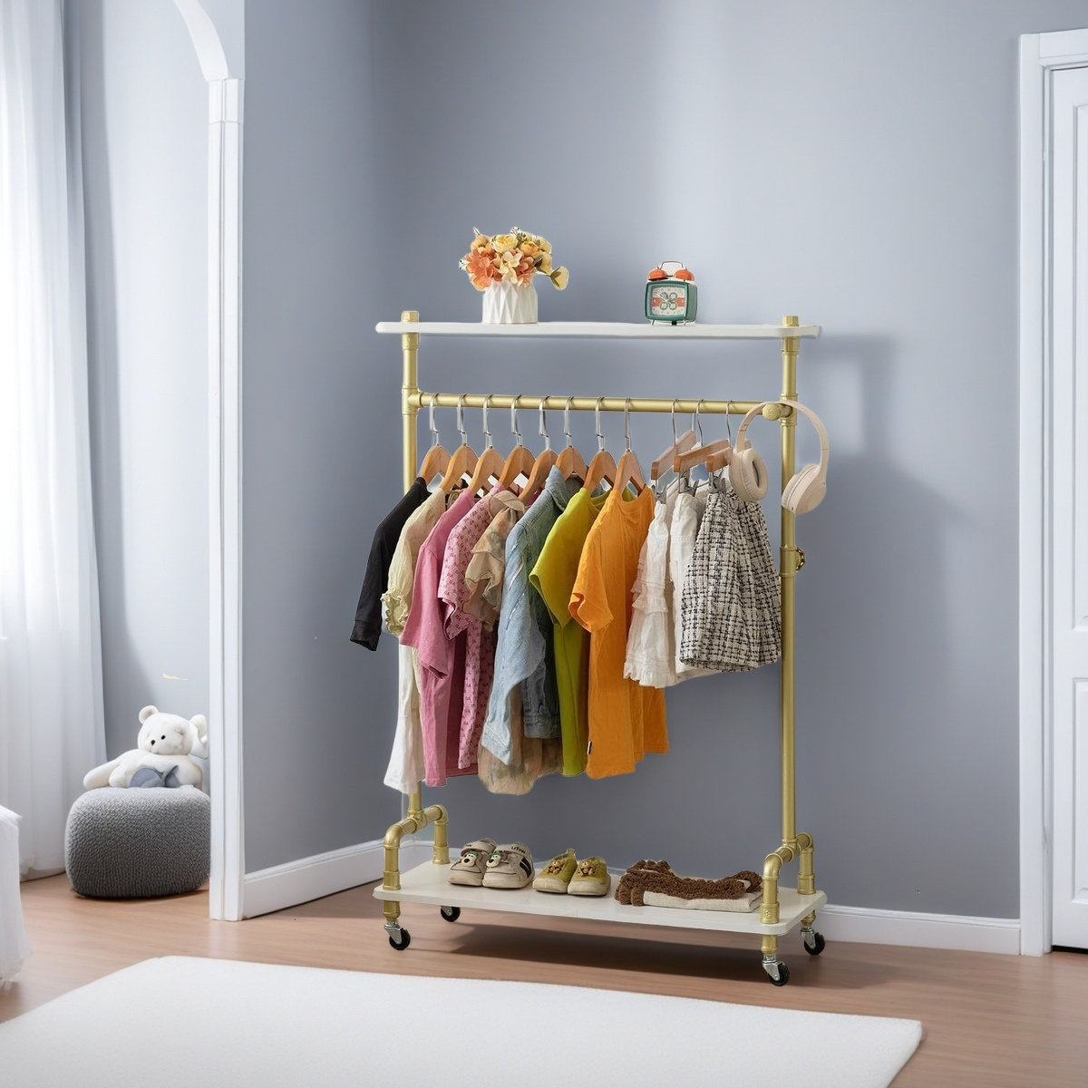 Rosdorf Park Kid’S See And Store Pipes Dress-Up Center, Industrial ...