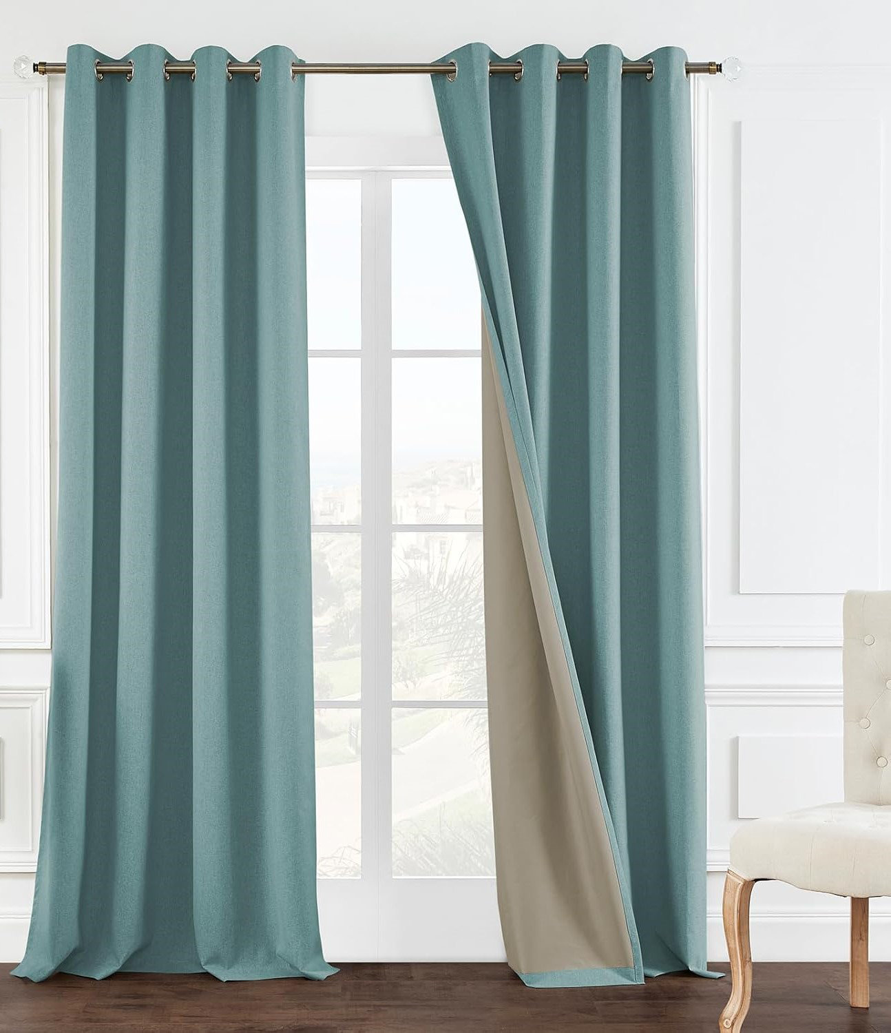 Hokku Designs Tadeh Blackout Sliding Panel Pair | Wayfair