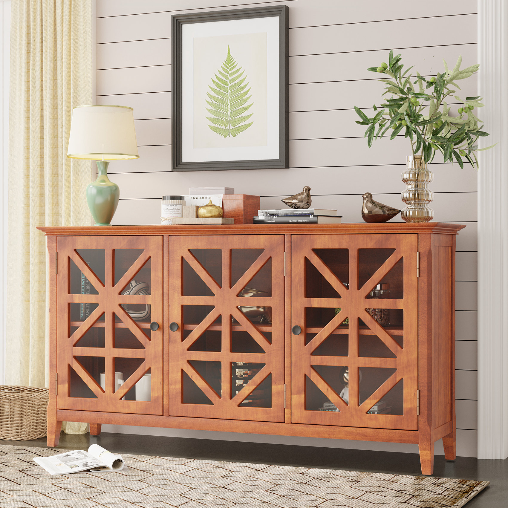 Red Barrel Studio® Cabinet-11.24 Solid Wood Accent Cabinet | Wayfair