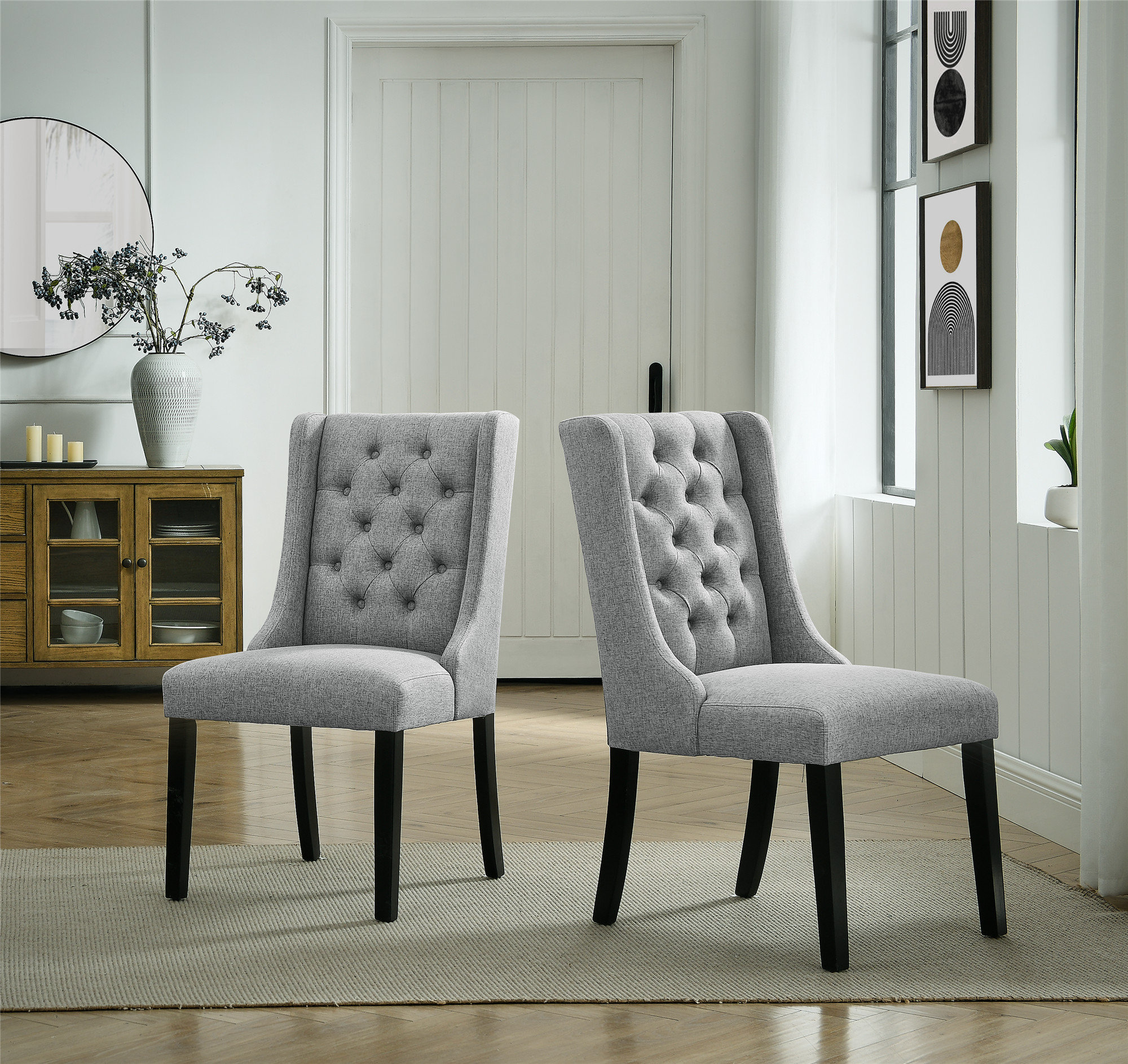 Lark Manor Tufted Parsons Chair & Reviews - Wayfair Canada