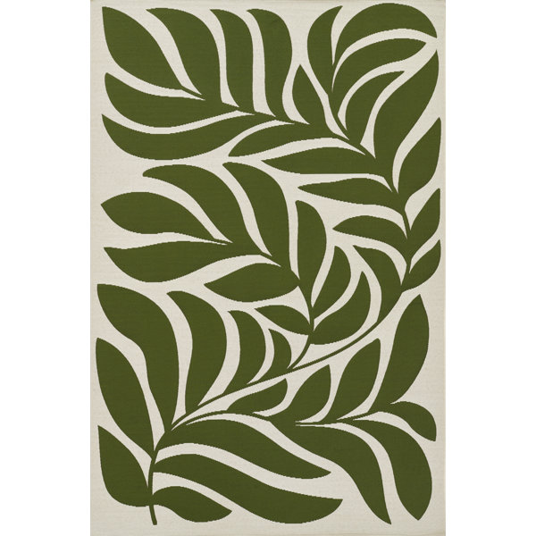 Novogratz by Momeni Icon Floral Indoor outdoor Green Rug | AllModern