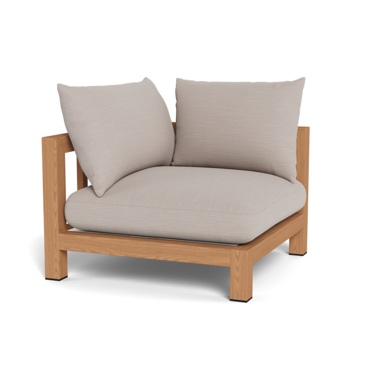 Harbour Pacific Outdoor Teak Corner Wedge Lounge Chair by Nicholas ...