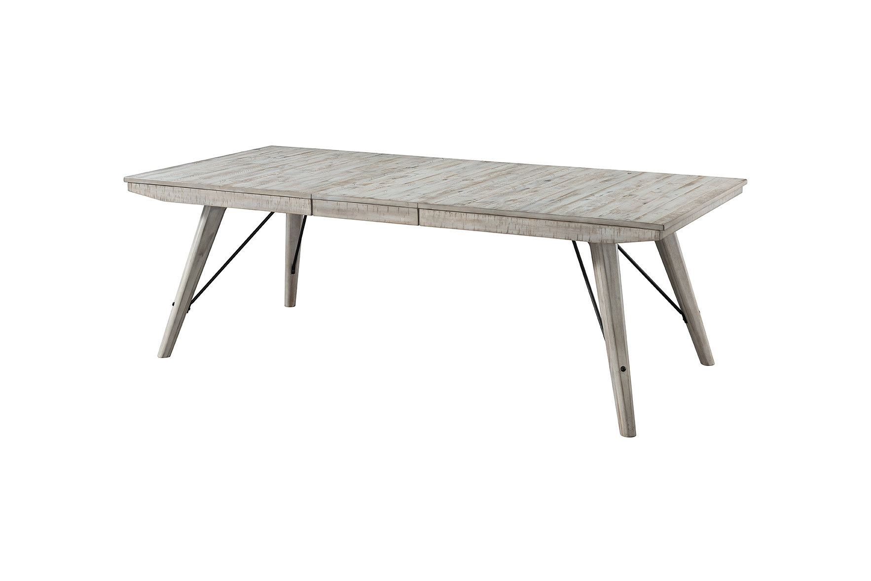 Gracie Oaks Bem Modern Rustic 72-90" Trestle Dining Table, Weathered ...