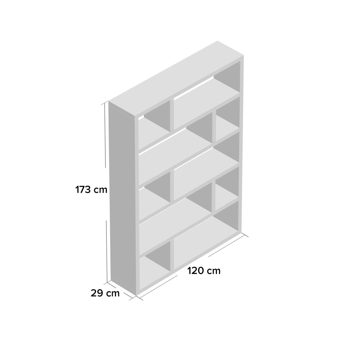 Hykkon Jago High Bookcase & Reviews | Wayfair.co.uk