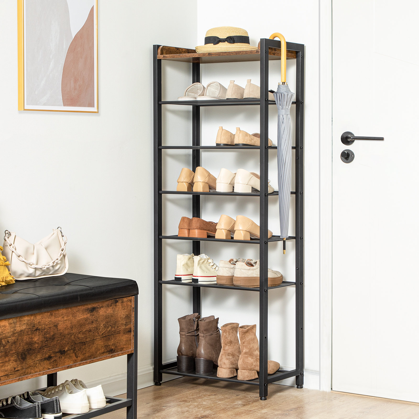 17 Stories 8 Tier 21 Pair Shoe Rack & Reviews - Wayfair Canada